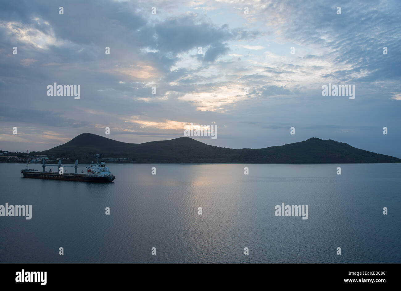 NOUMEA, NEW CALEDONIA-NOVEMBER 25,2016: Jules Garnier II bulk ore ...
