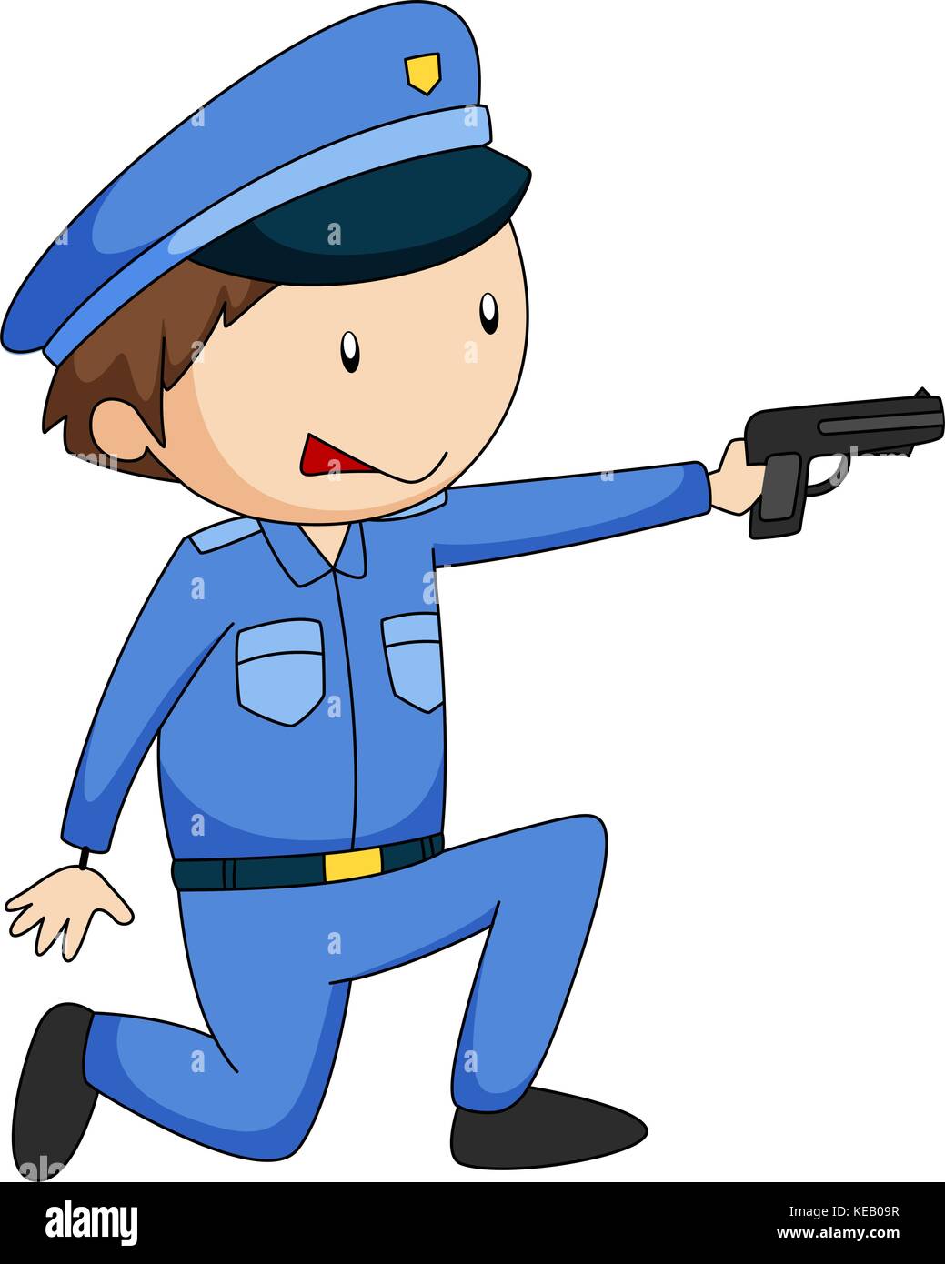 Cartoon firing gun hi-res stock photography and images - Alamy