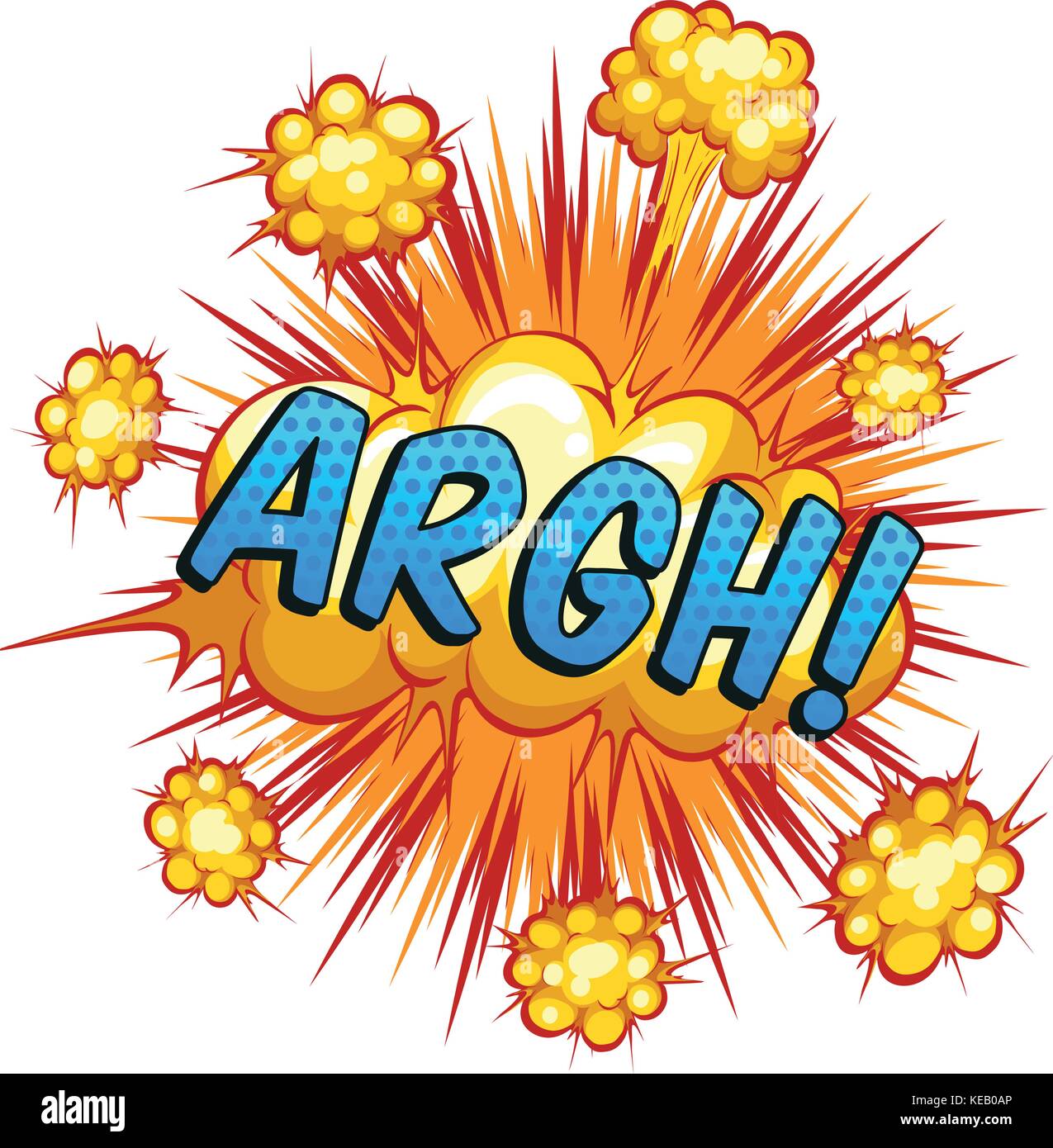 Word 'argh' with cloud explosion background Stock Vector Image & Art ...