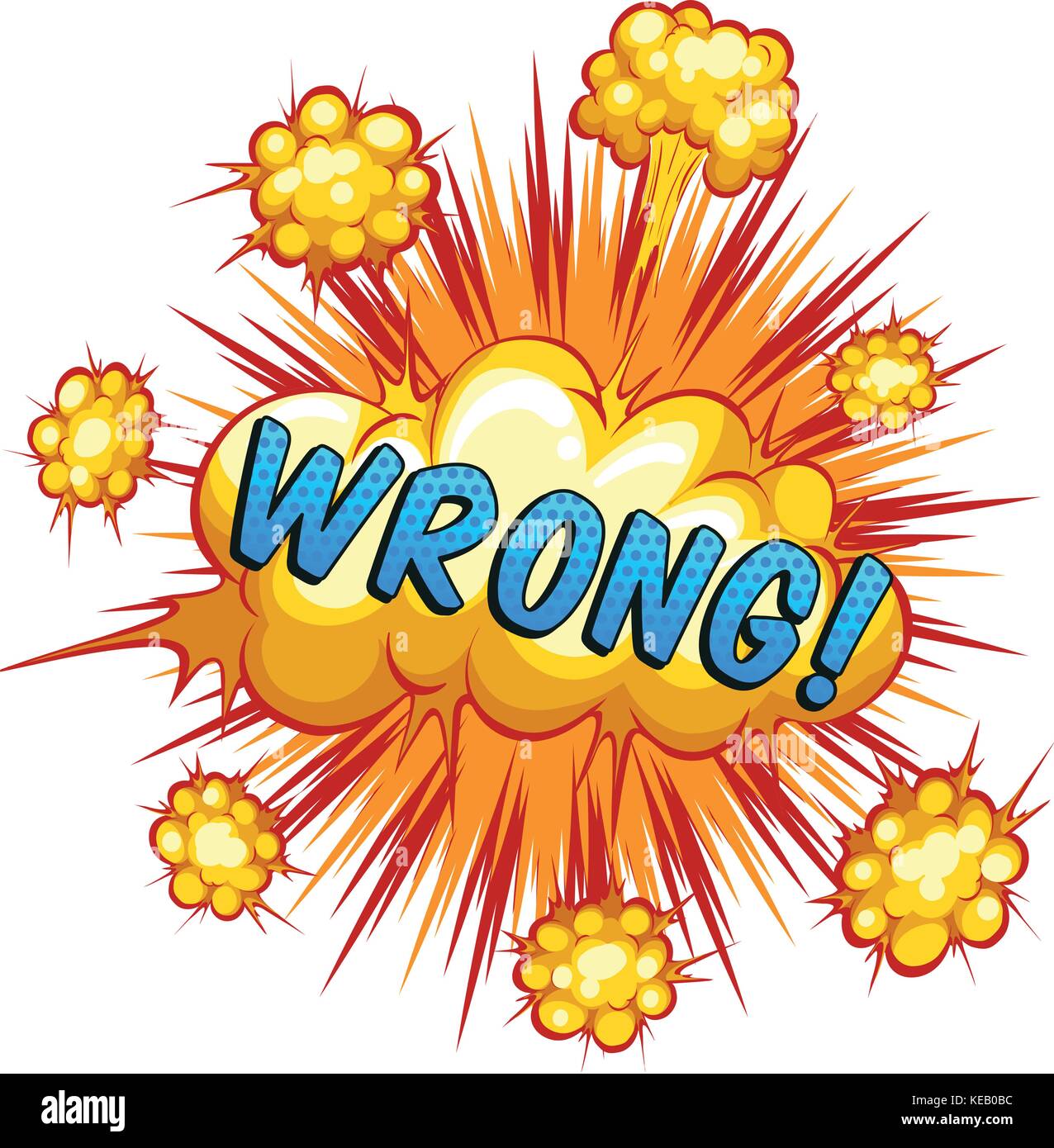 Word wrong with cloud explosion background Stock Vector Image & Art - Alamy
