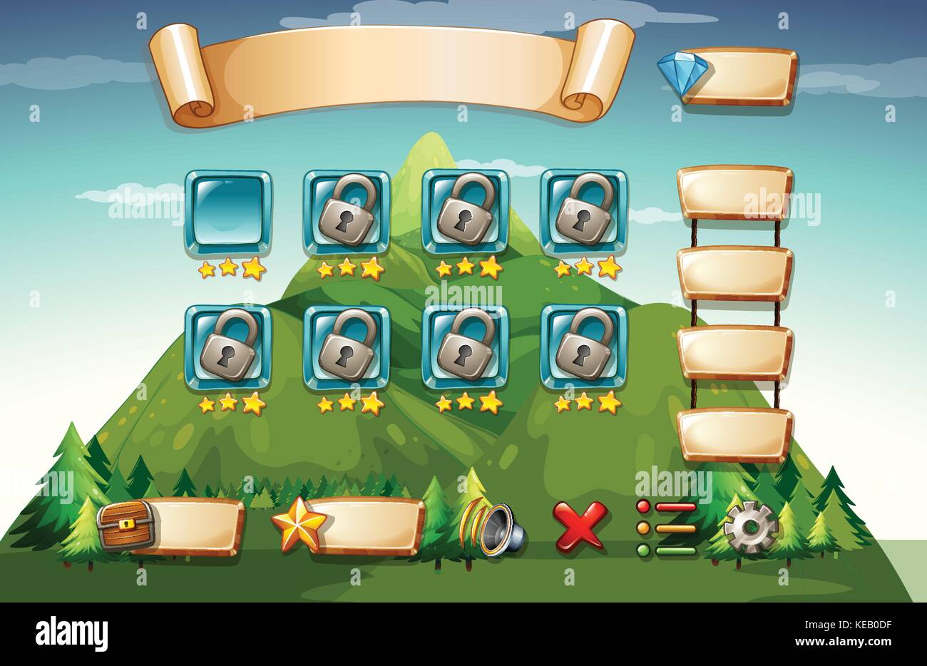 Hills up Stock Vector Images - Alamy