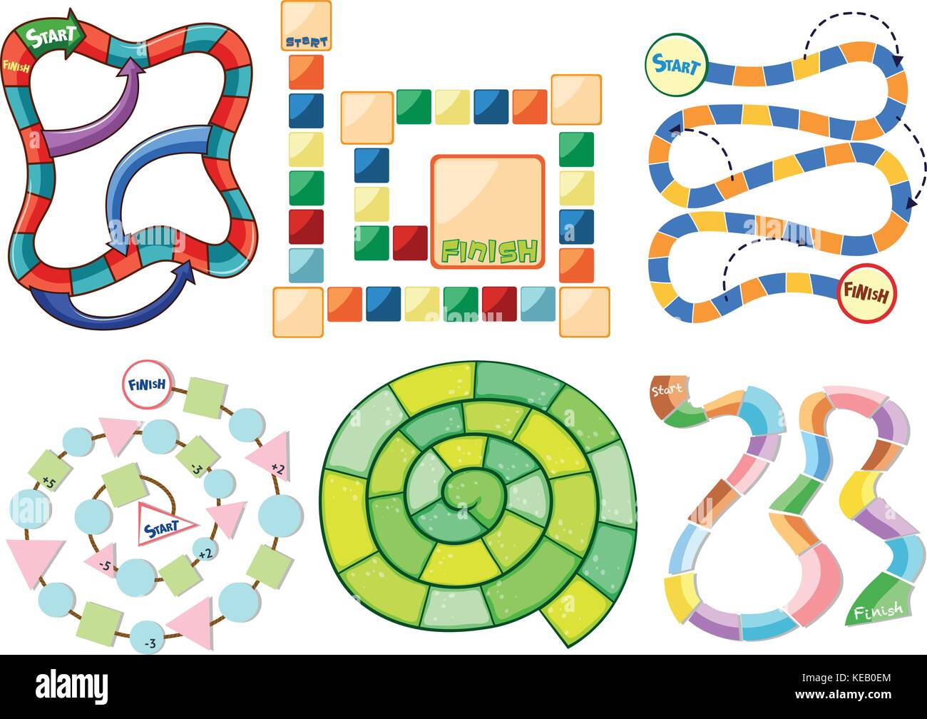 Illustration different shapes arrows Stock Vector Images - Alamy