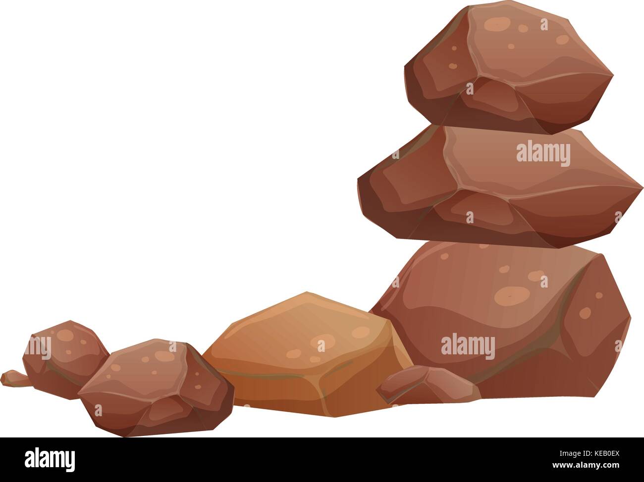Illustration of a pile of rocks Stock Vector Image & Art - Alamy