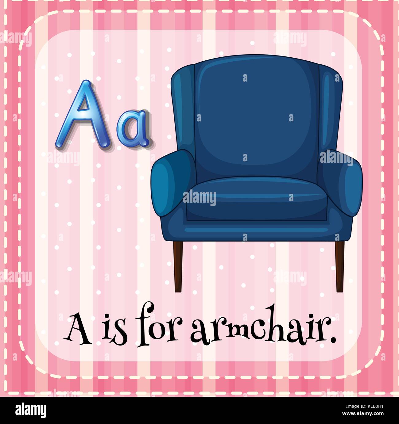 Flashcard letter A is for armchair Stock Vector Image & Art - Alamy