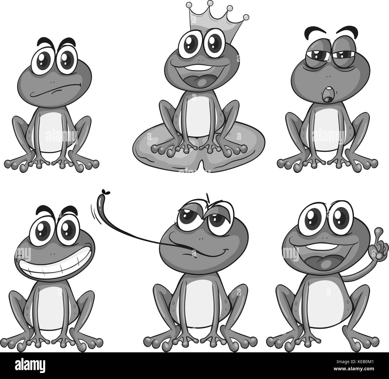 Frogs vector vectors Black and White Stock Photos & Images - Alamy