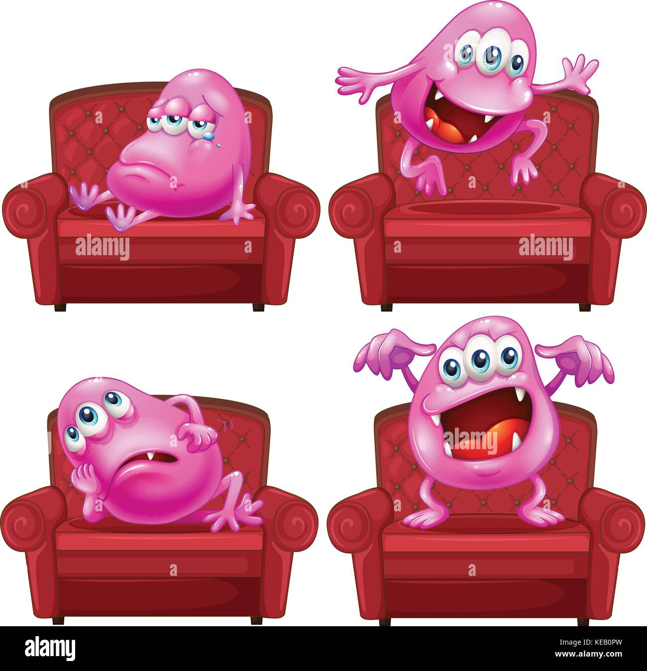 Monster sitting on chair hi-res stock photography and images - Alamy