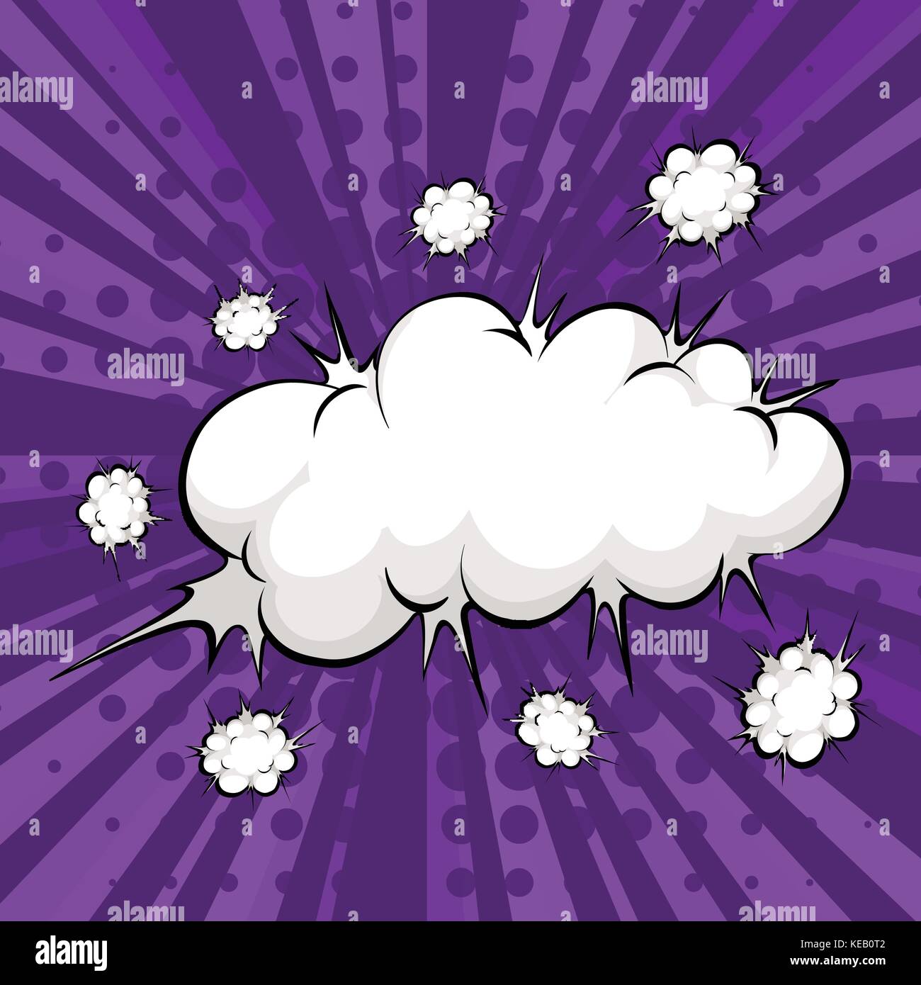 Cloud bubble with writing space Stock Vector Image & Art - Alamy