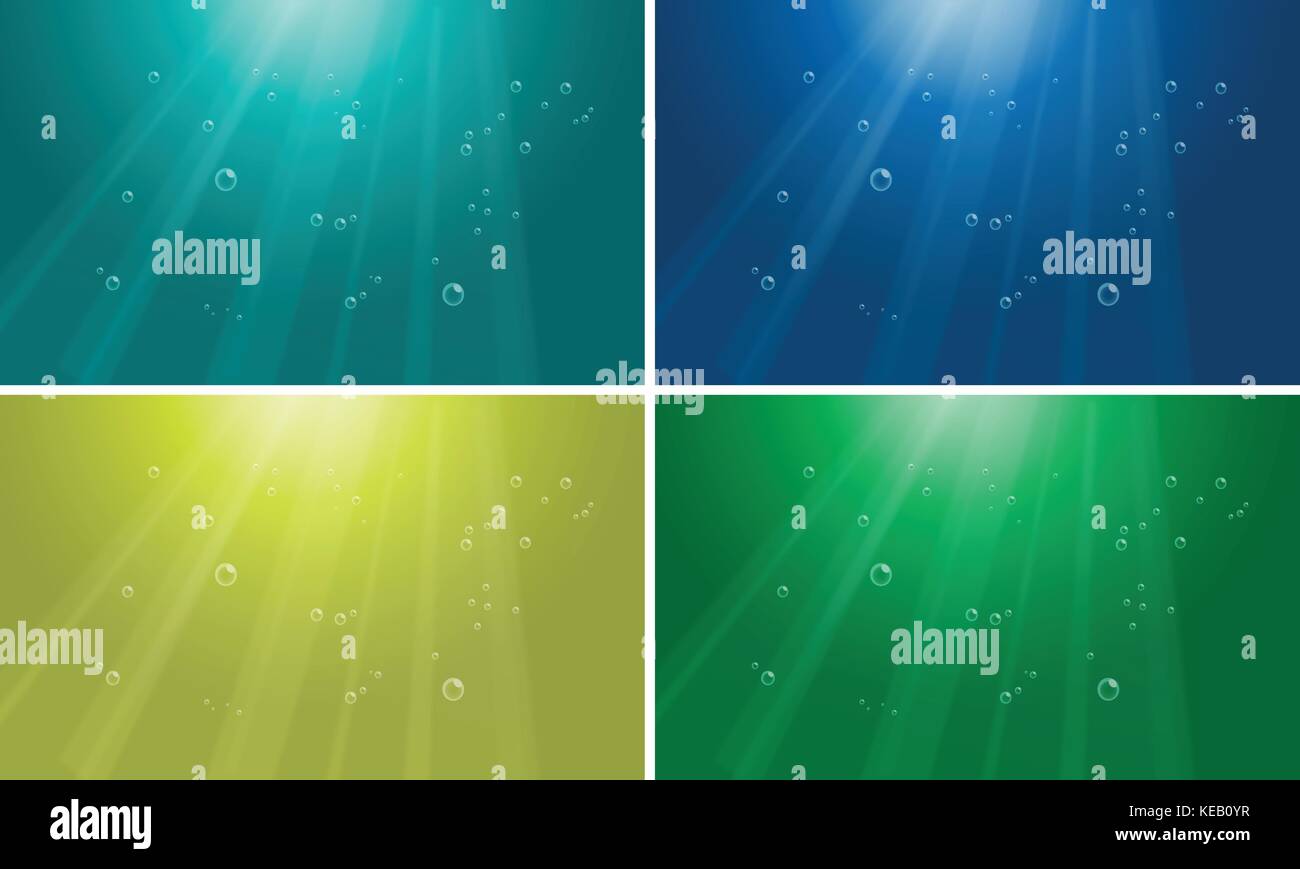 Illustration of four pattern of water background Stock Vector Image ...