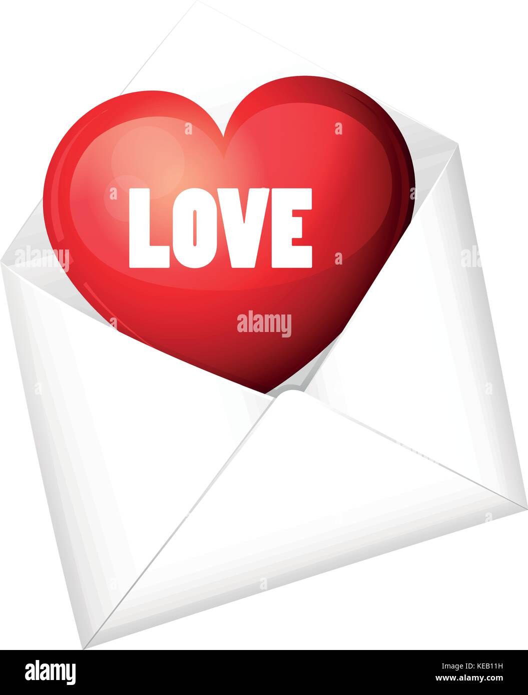 Illustration of a love letter Stock Vector Image & Art - Alamy