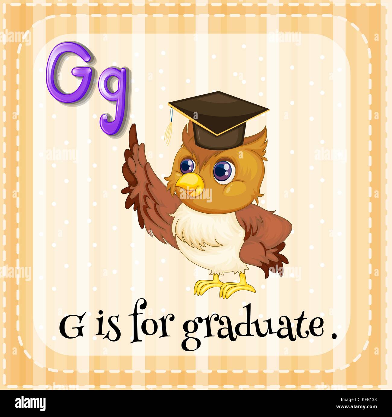 Flashcard alphabet G is for graduate Stock Vector Image & Art - Alamy