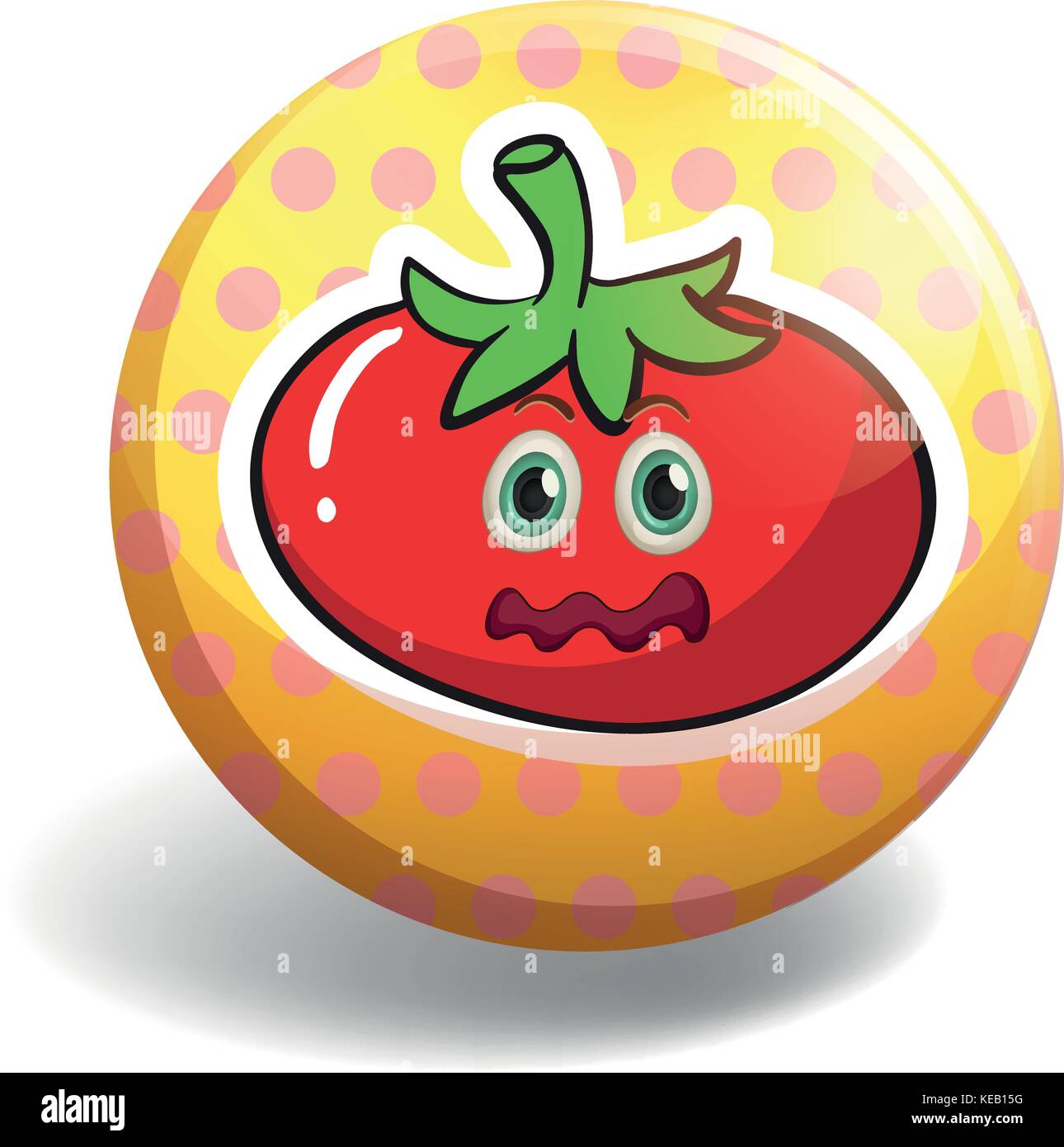 Scared vegetable Stock Vector Images - Alamy