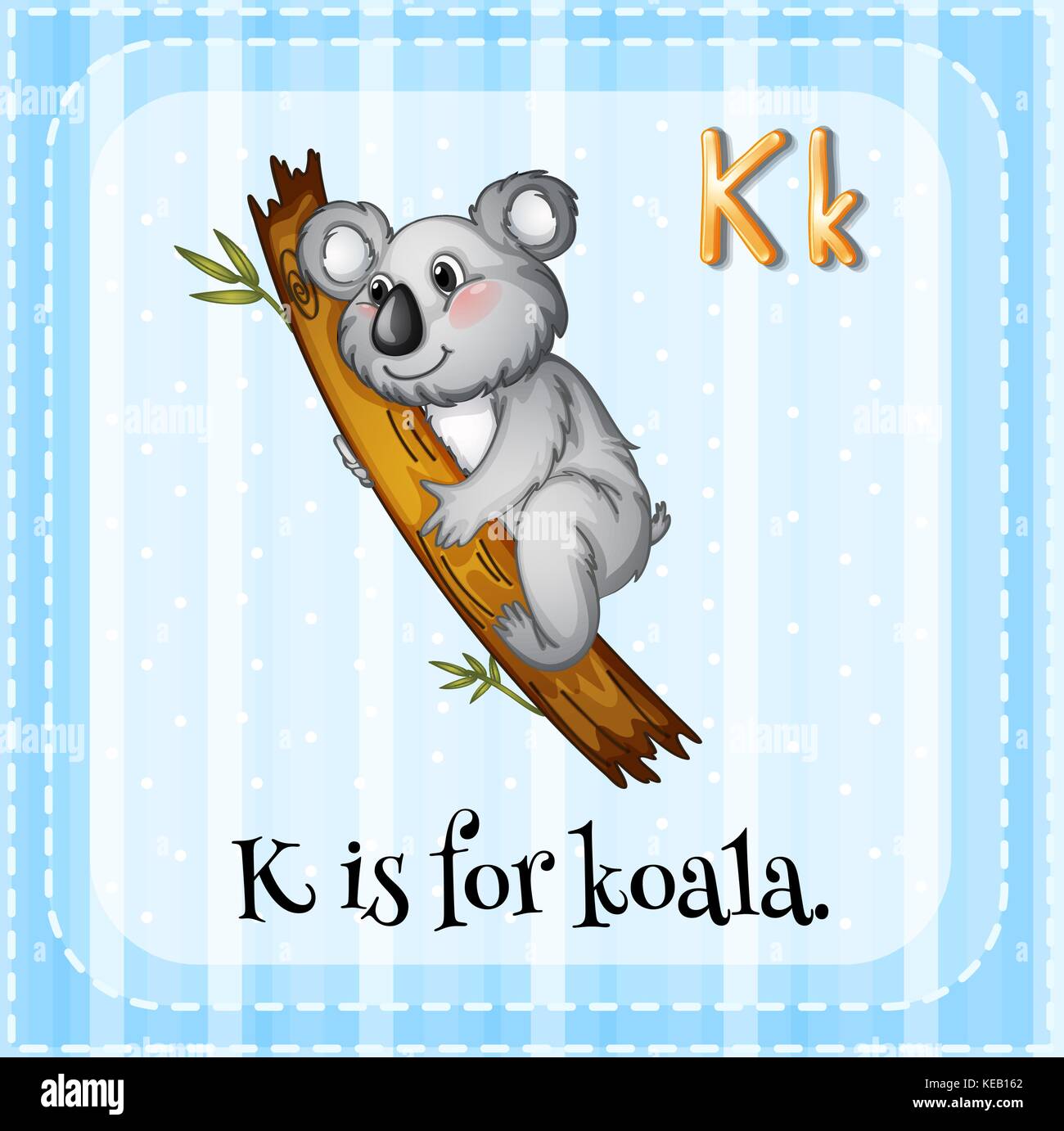 Alphabet K is for koala Stock Vector Image & Art - Alamy