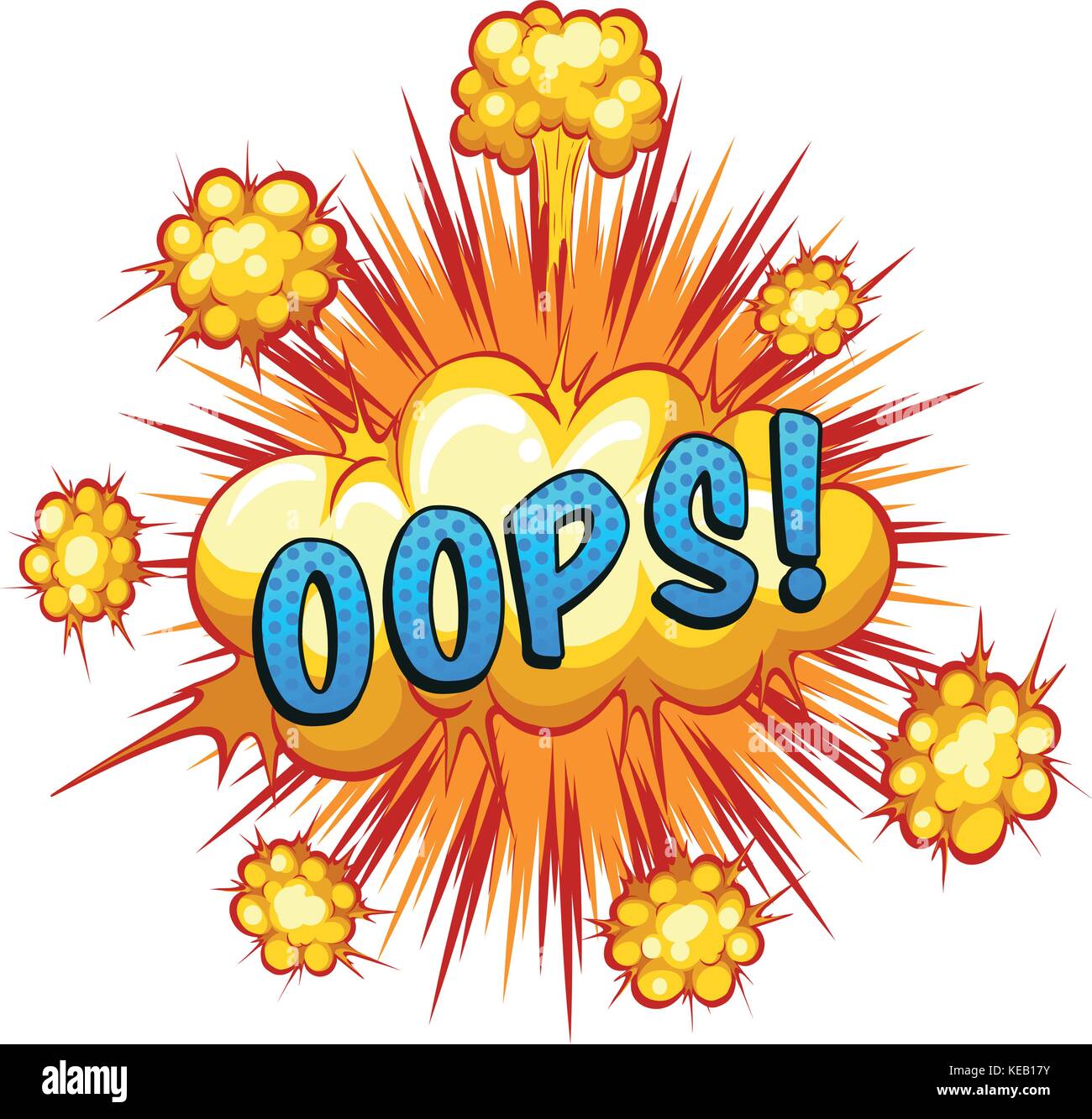 Word oops with cloud explosion background Stock Vector Image & Art - Alamy