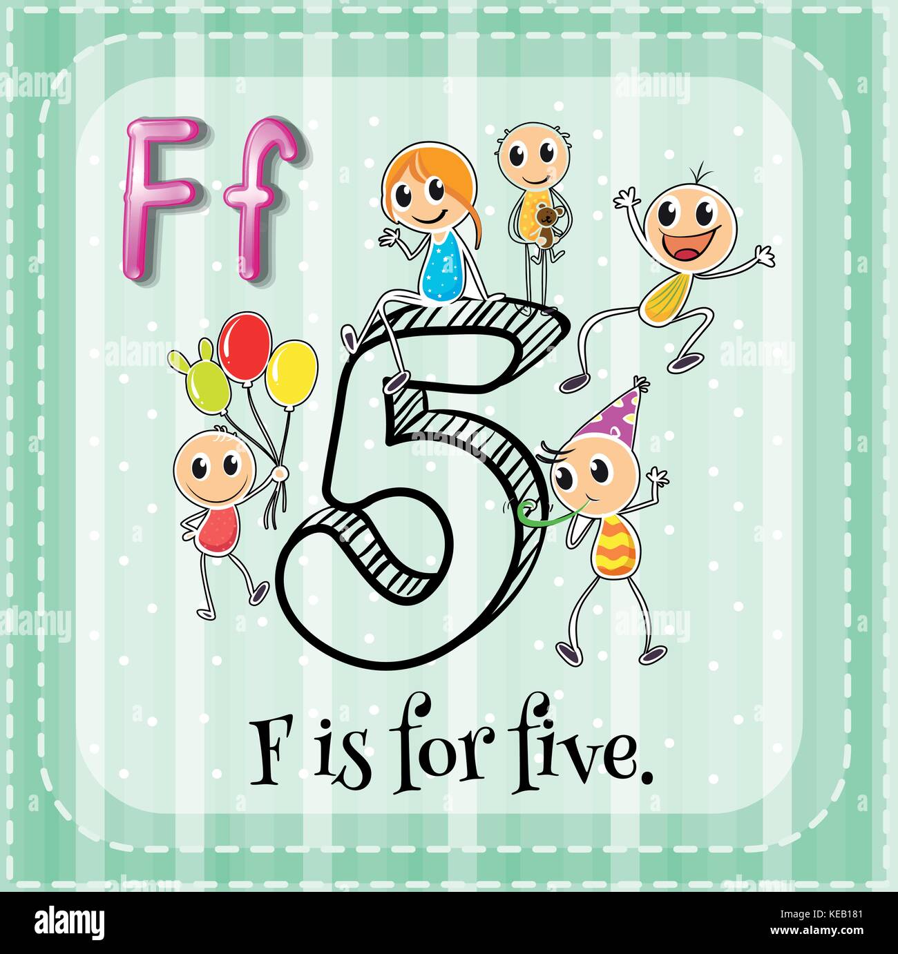 Five girls Stock Vector Images - Alamy