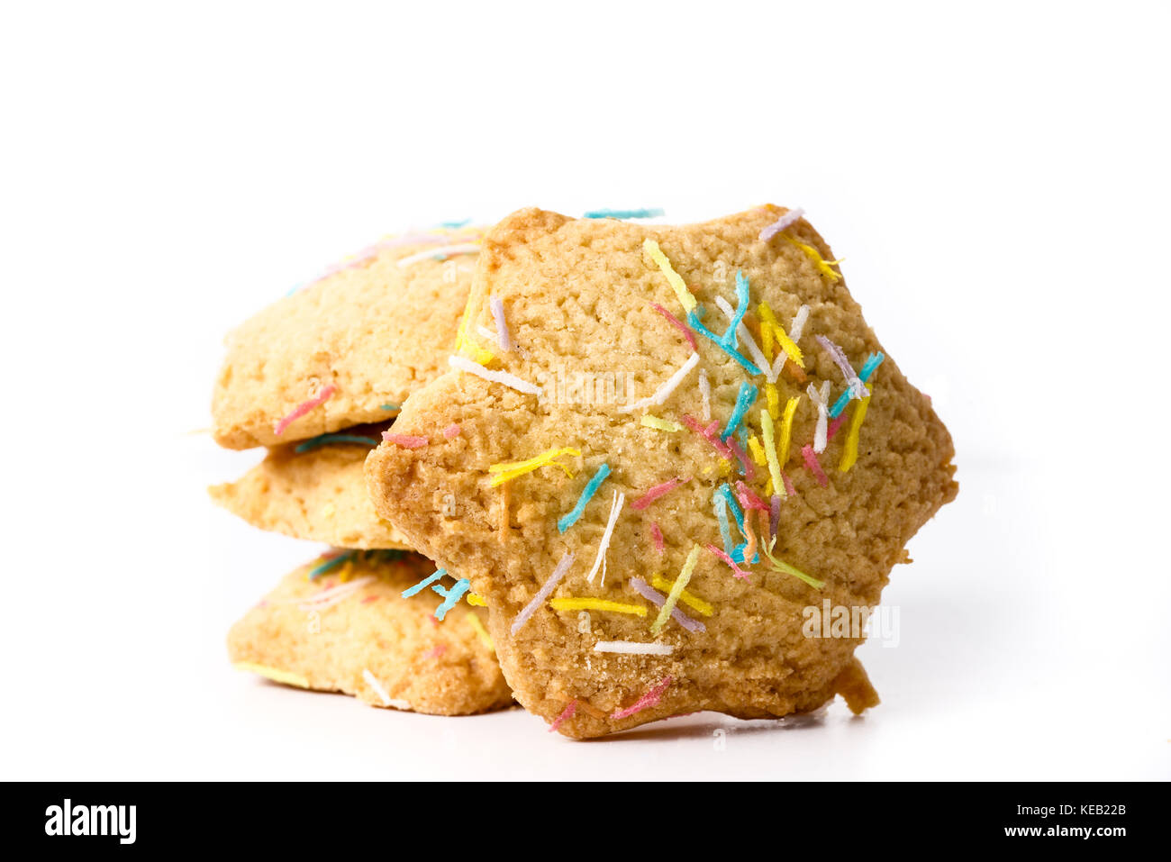 delicious piece of pastry isolated on white background Stock Photo - Alamy