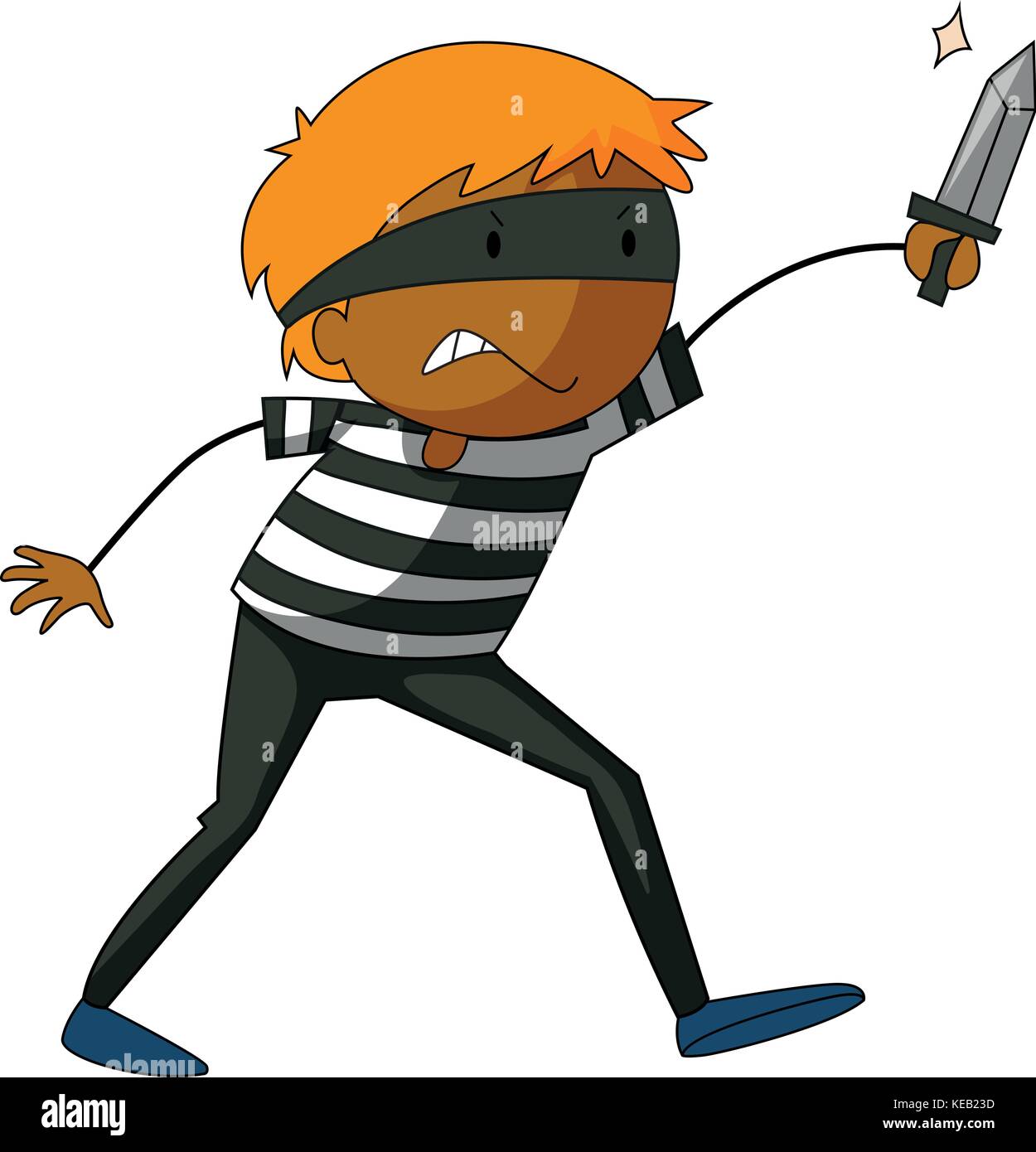 Angry robber Stock Vector Images - Alamy