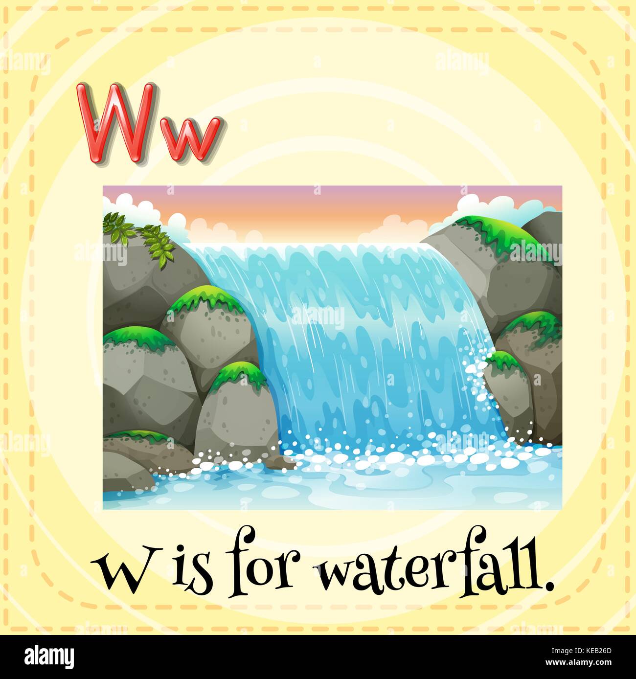 W for flashcard hi-res stock photography and images - Alamy