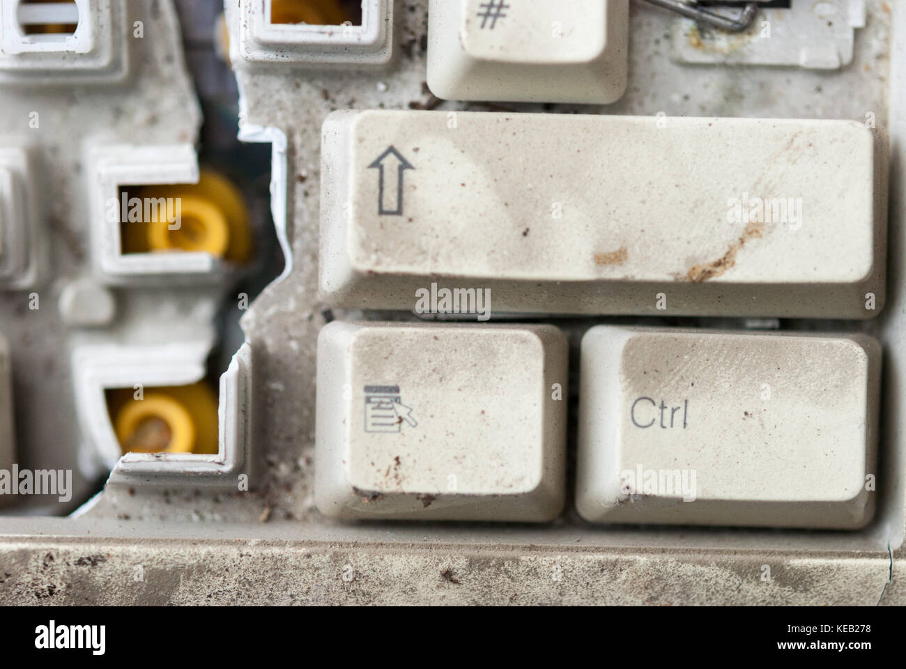 Old broken PC computer keyboards Stock Photo - Alamy
