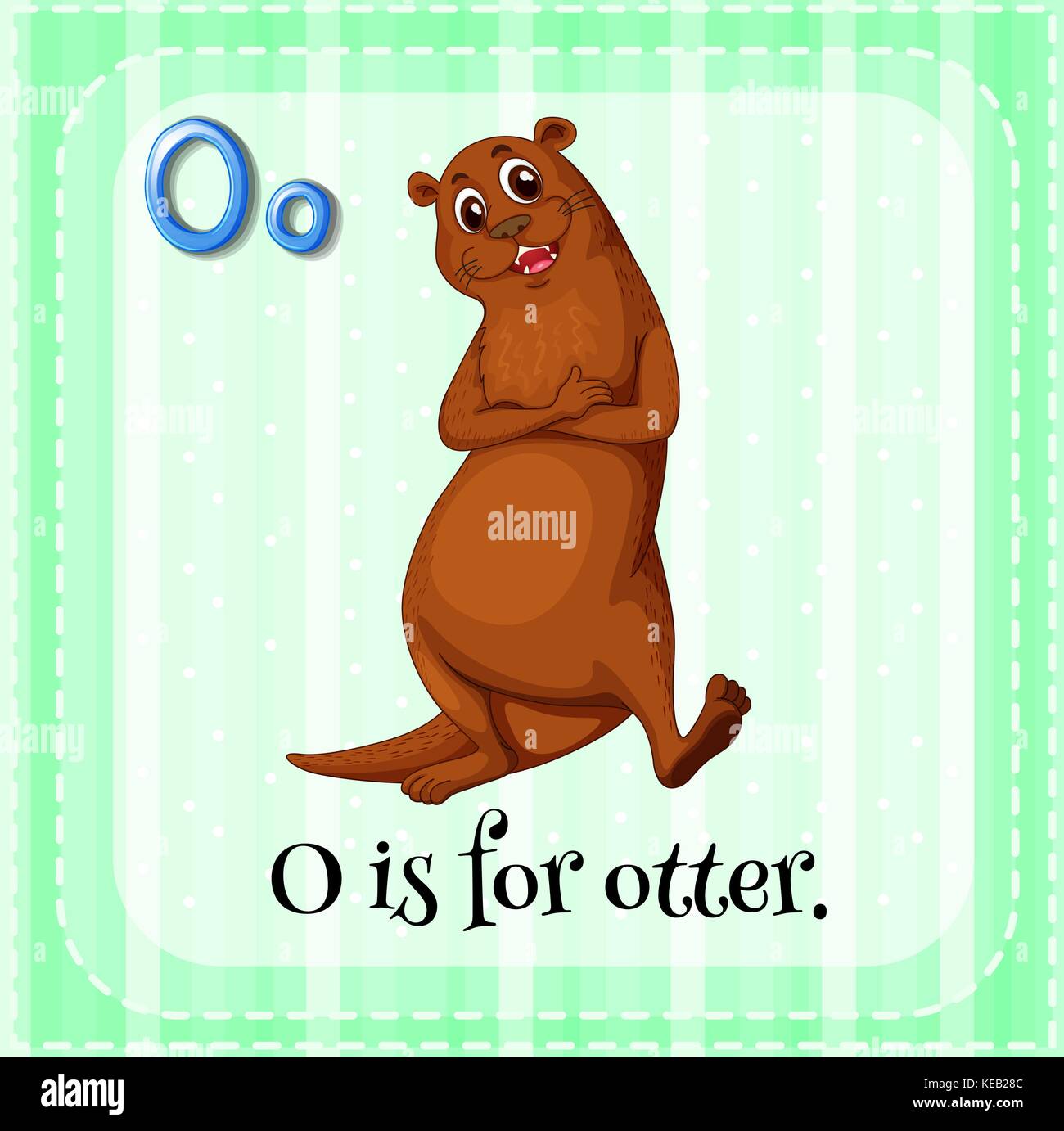 O is for otter Stock Vector Image & Art - Alamy