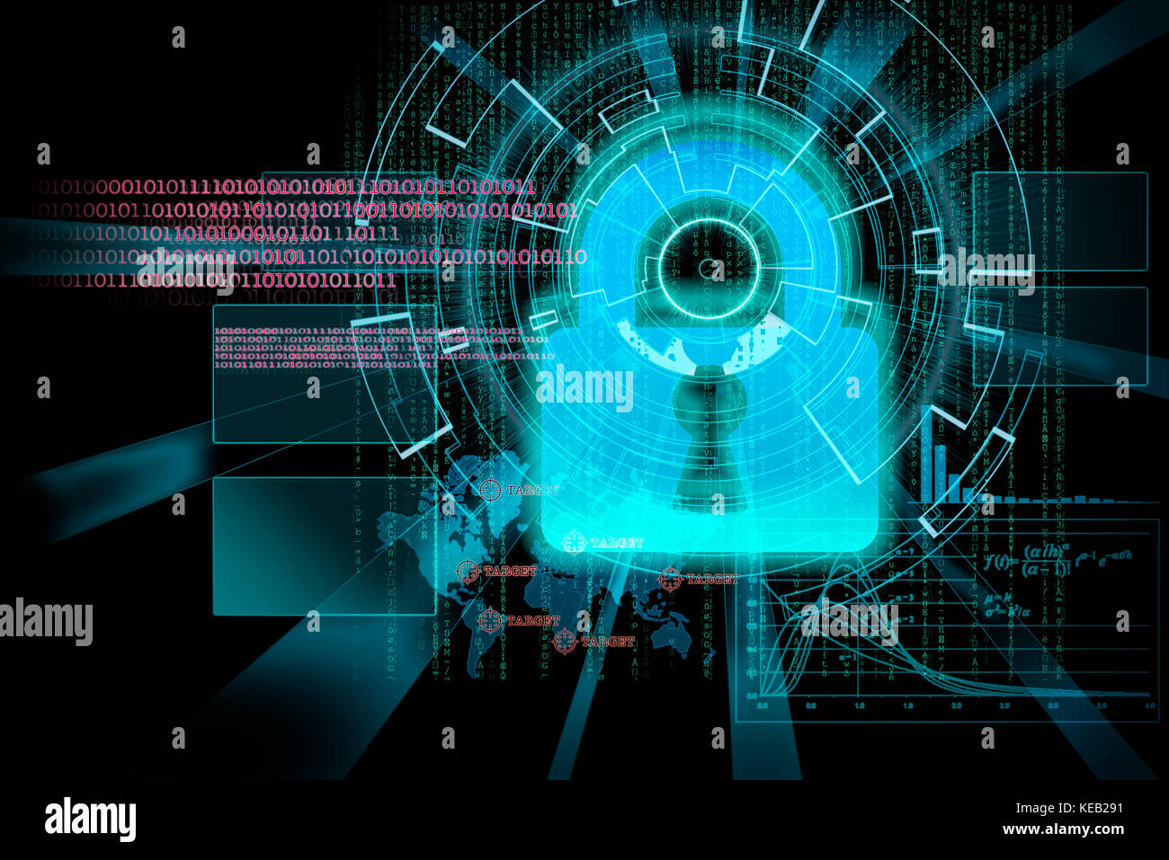 rendering of a futuristic cyber background target with laser light ...