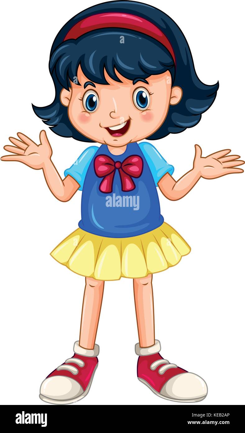 Clipart Girl Standing