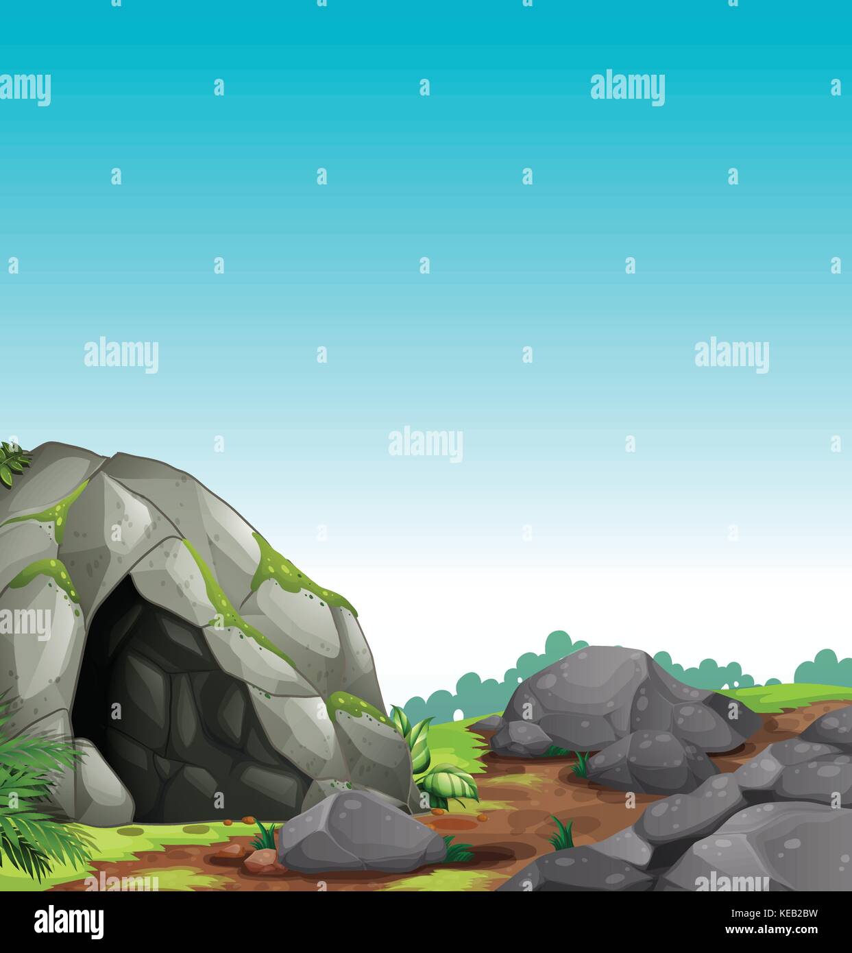 Cave blue Stock Vector Images - Alamy