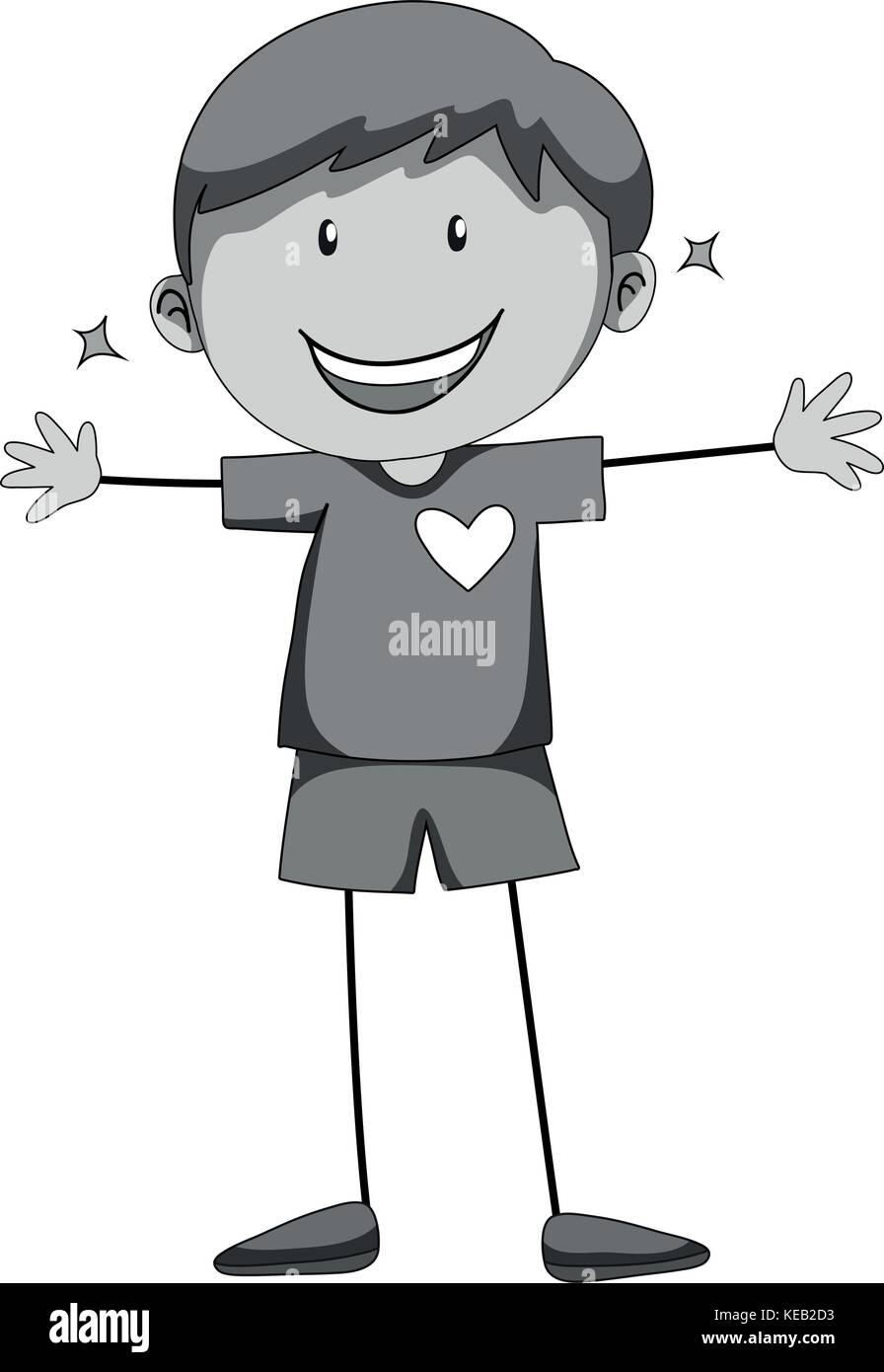 Child Standing Alone Clipart