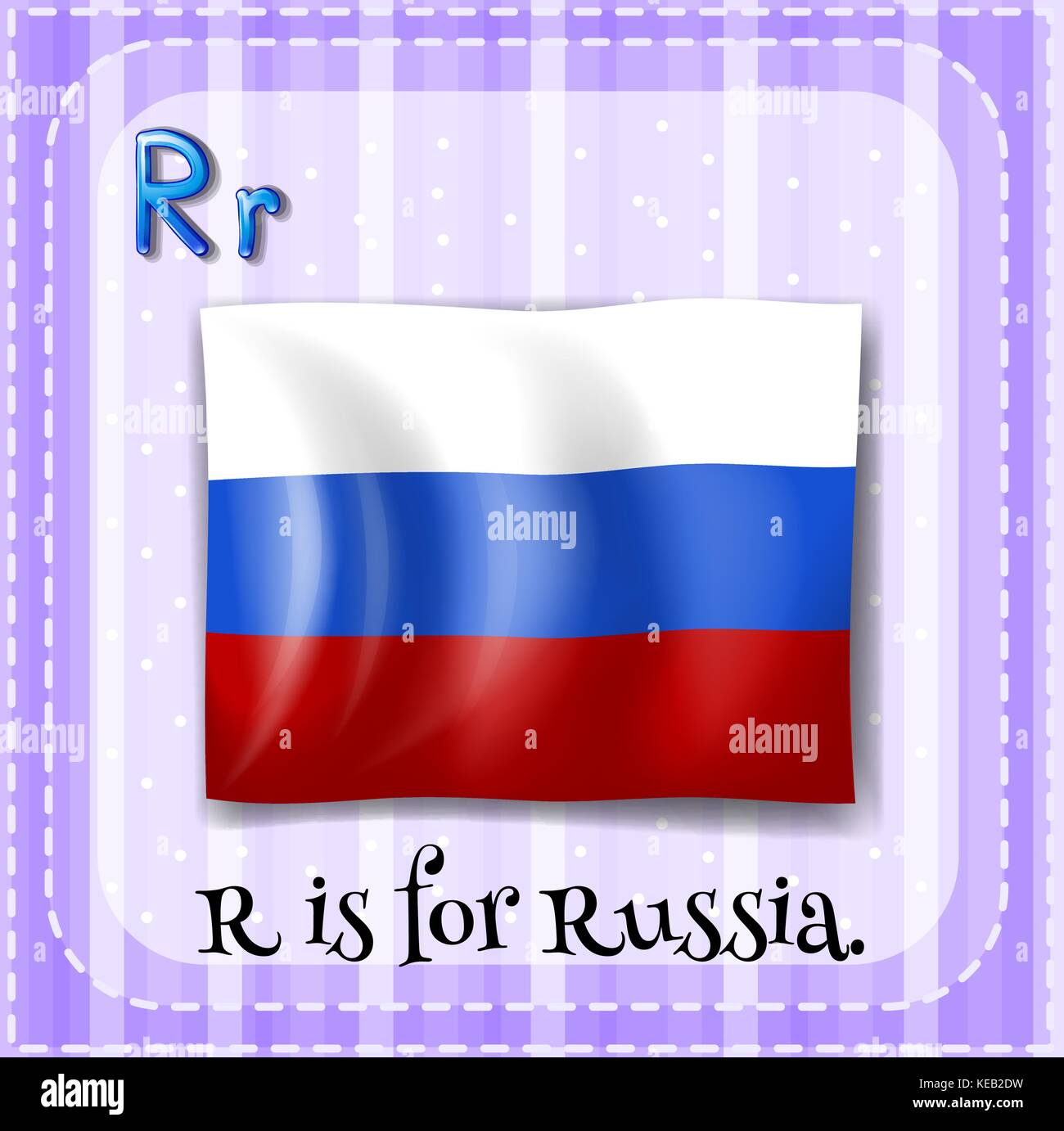 Flashcard letter R is for Russia Stock Vector Image & Art - Alamy