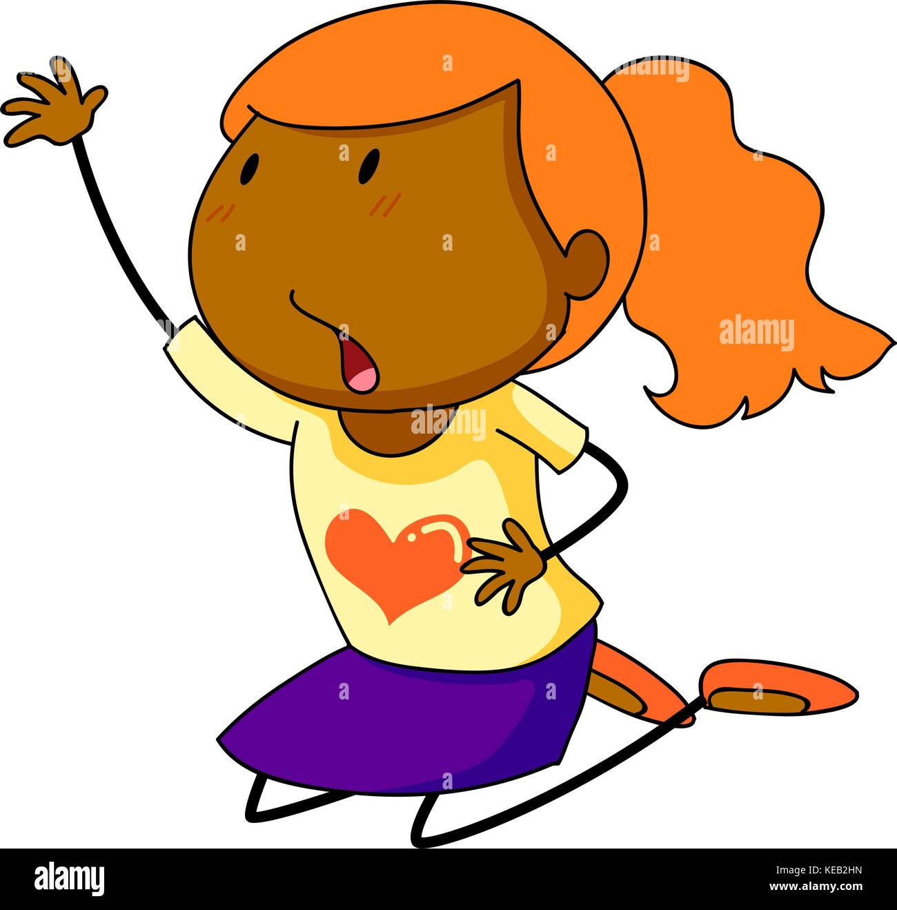 Woman waving hand drawing hi-res stock photography and images - Alamy