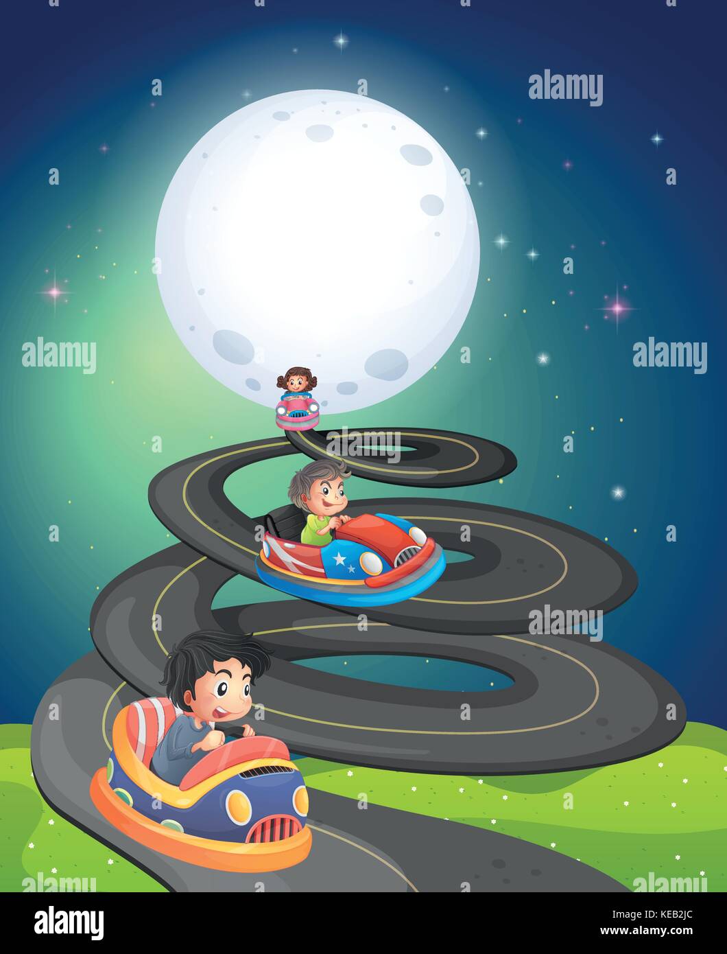 Go to the moon Stock Vector Images - Alamy