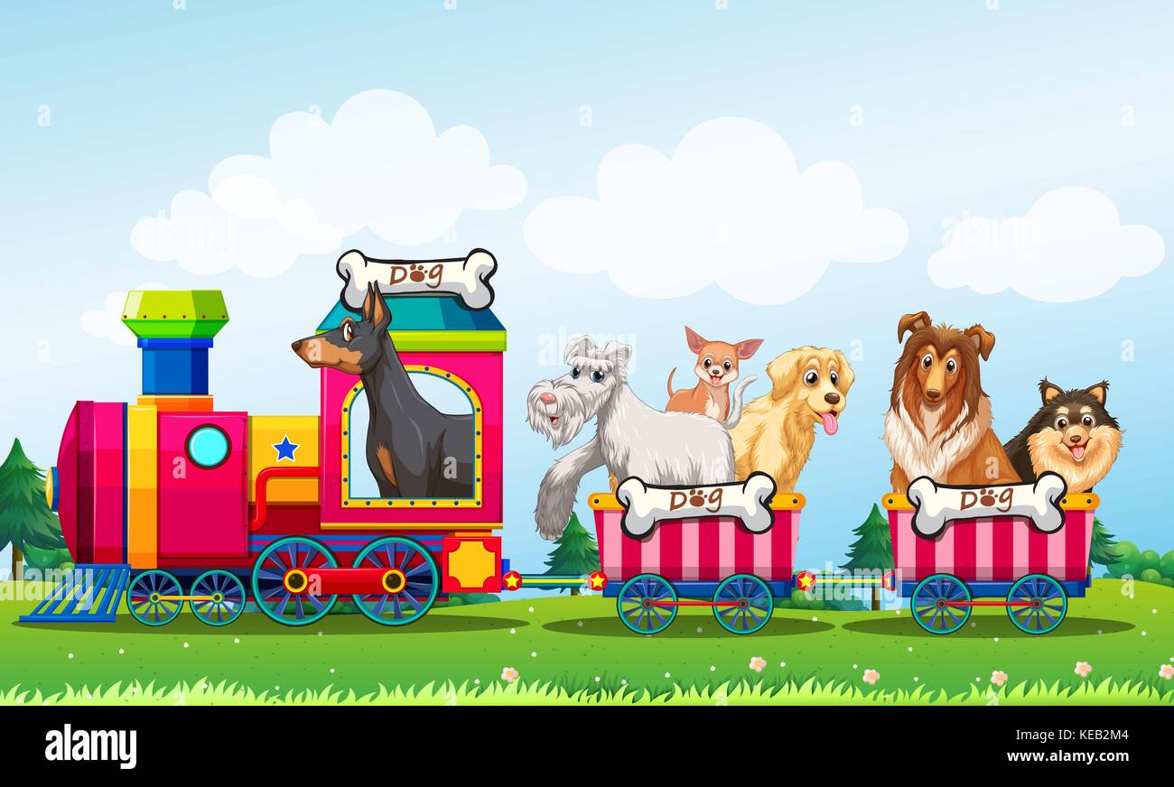 Living train Stock Vector Images - Alamy