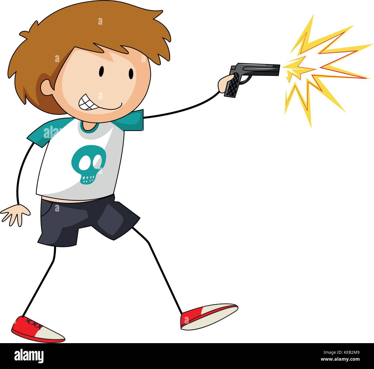 Close up pistol shooting in Cut Out Stock Images & Pictures - Alamy