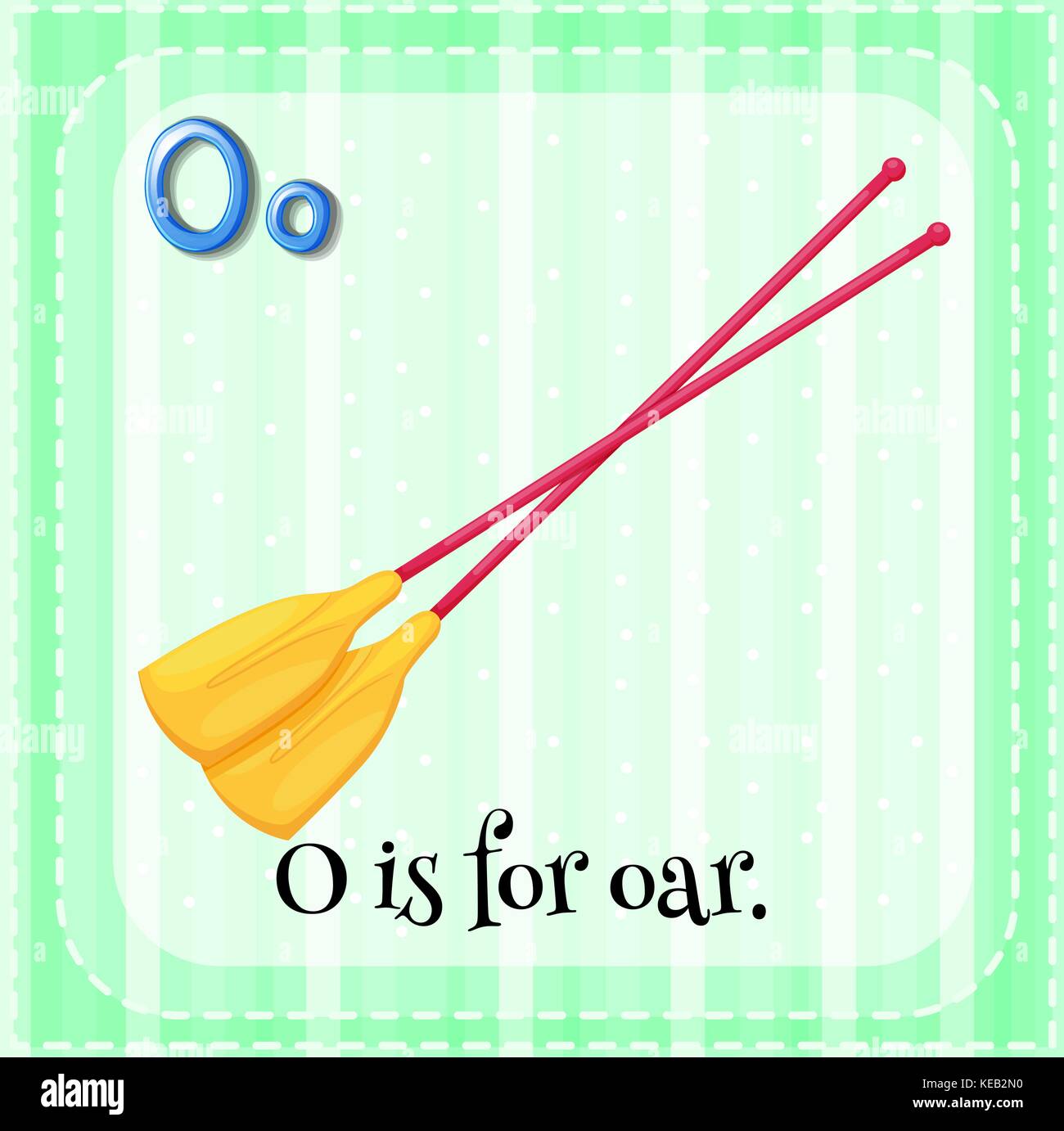 Illustration of a letter O is for oar Stock Vector Image & Art - Alamy