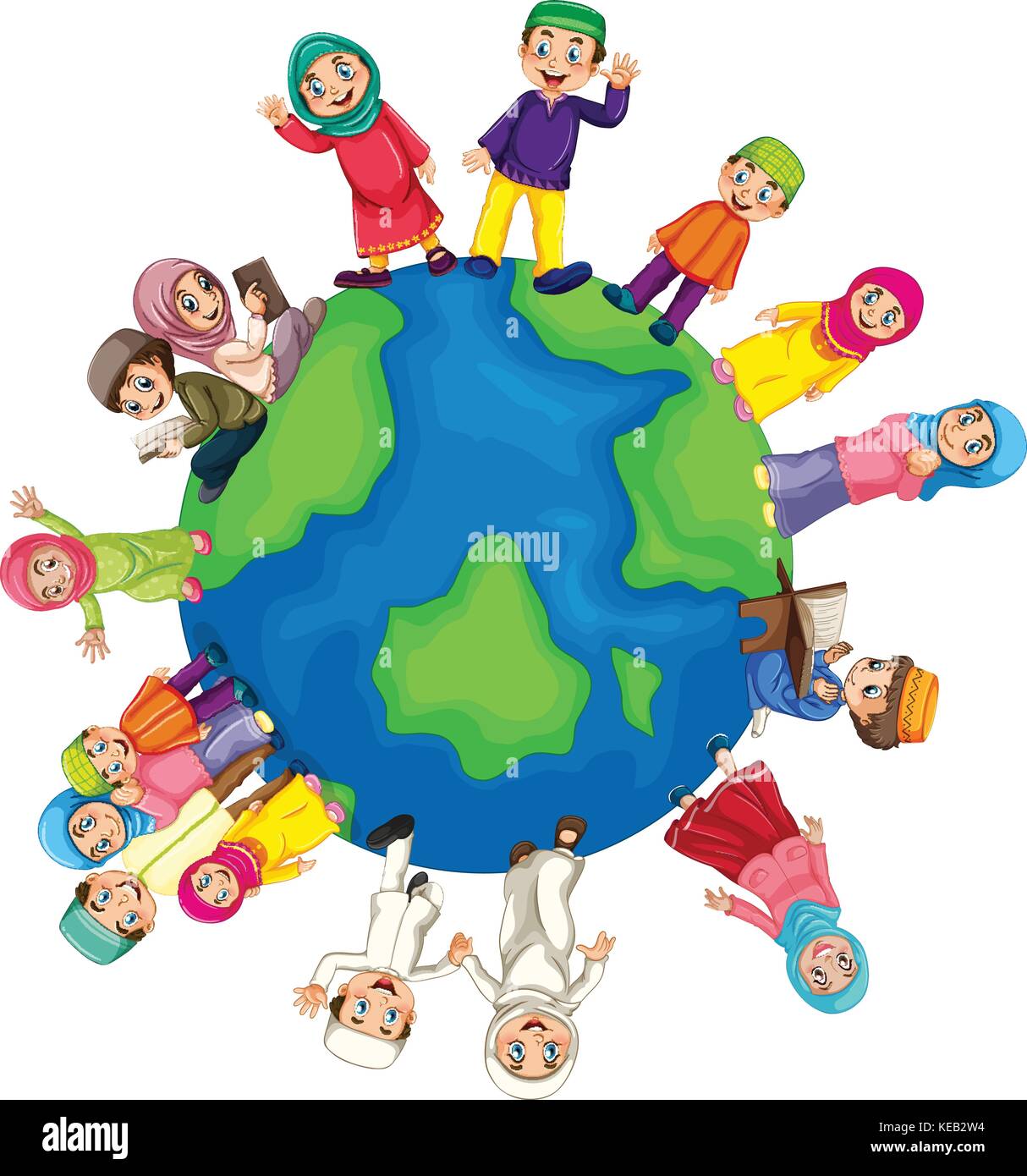 Muslim world Stock Vector Images - Alamy