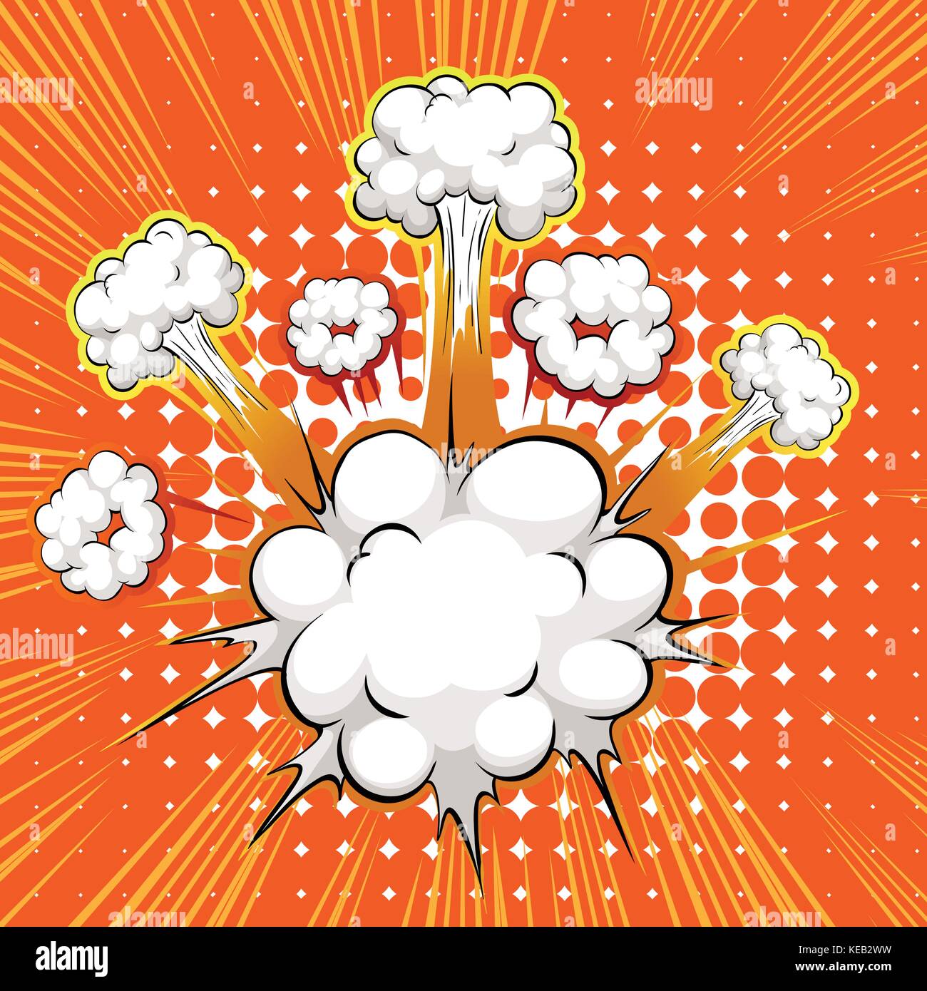 Cloud explosion with writing space Stock Vector Image & Art - Alamy