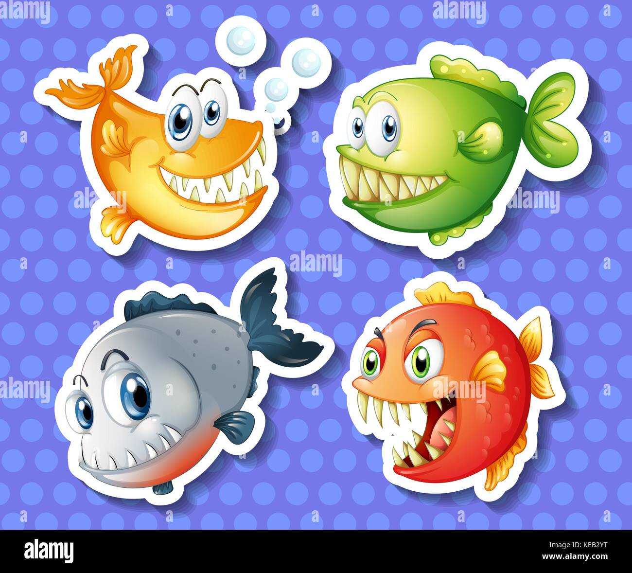 Fish on green screen Stock Vector Images - Alamy