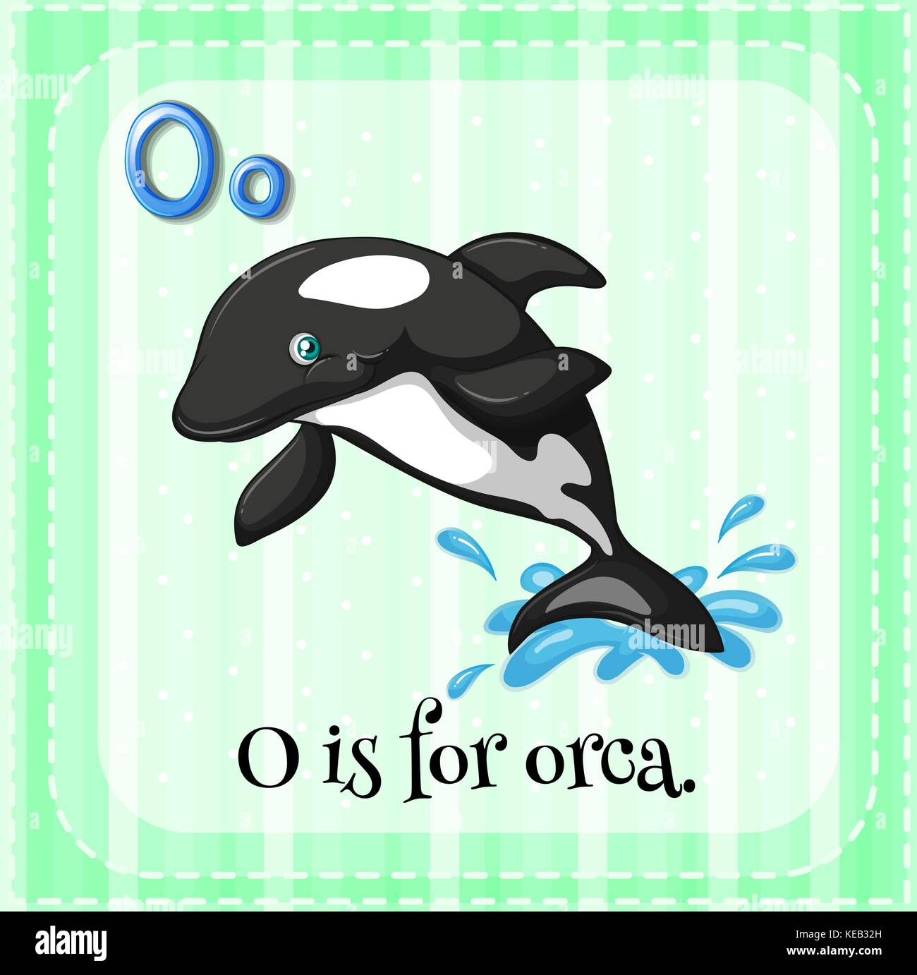 Flashcard letter O is for orca Stock Vector Image & Art - Alamy