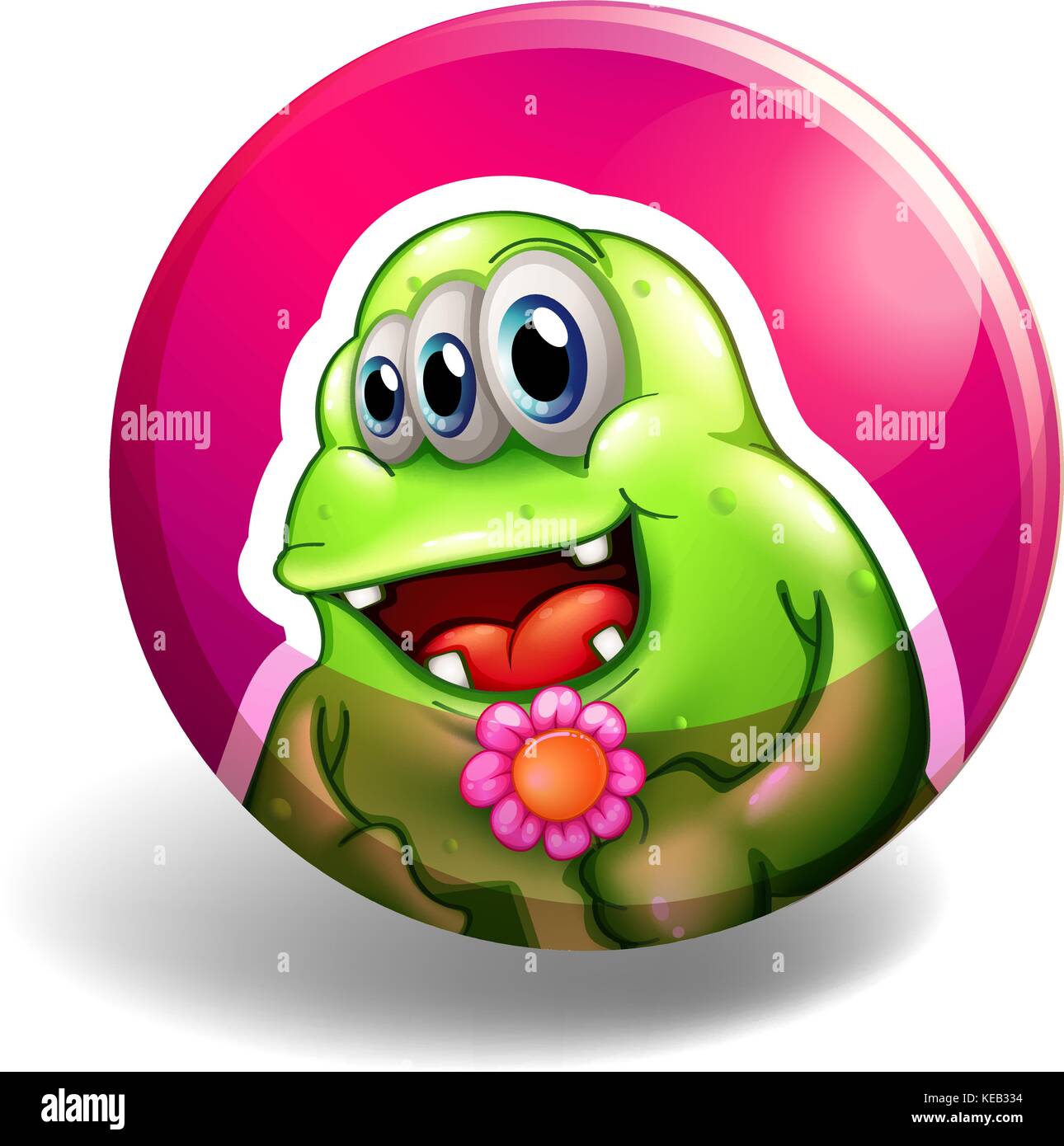 Cartoon monster flower Stock Vector Images - Alamy