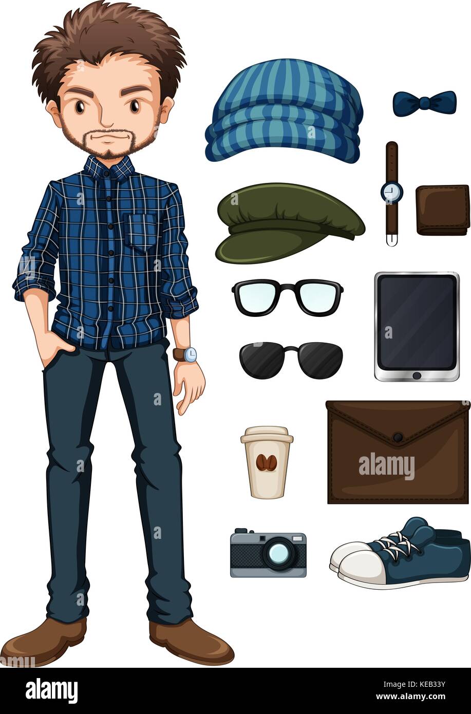 Watch collection personal Stock Vector Images - Alamy