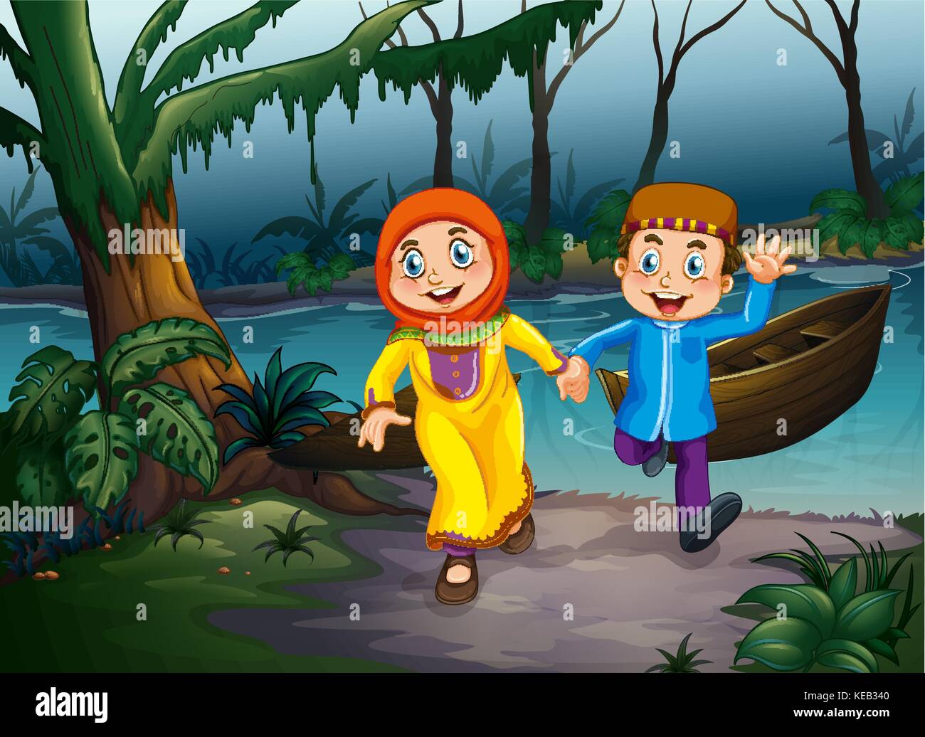 Couple hands holding green Stock Vector Images - Alamy