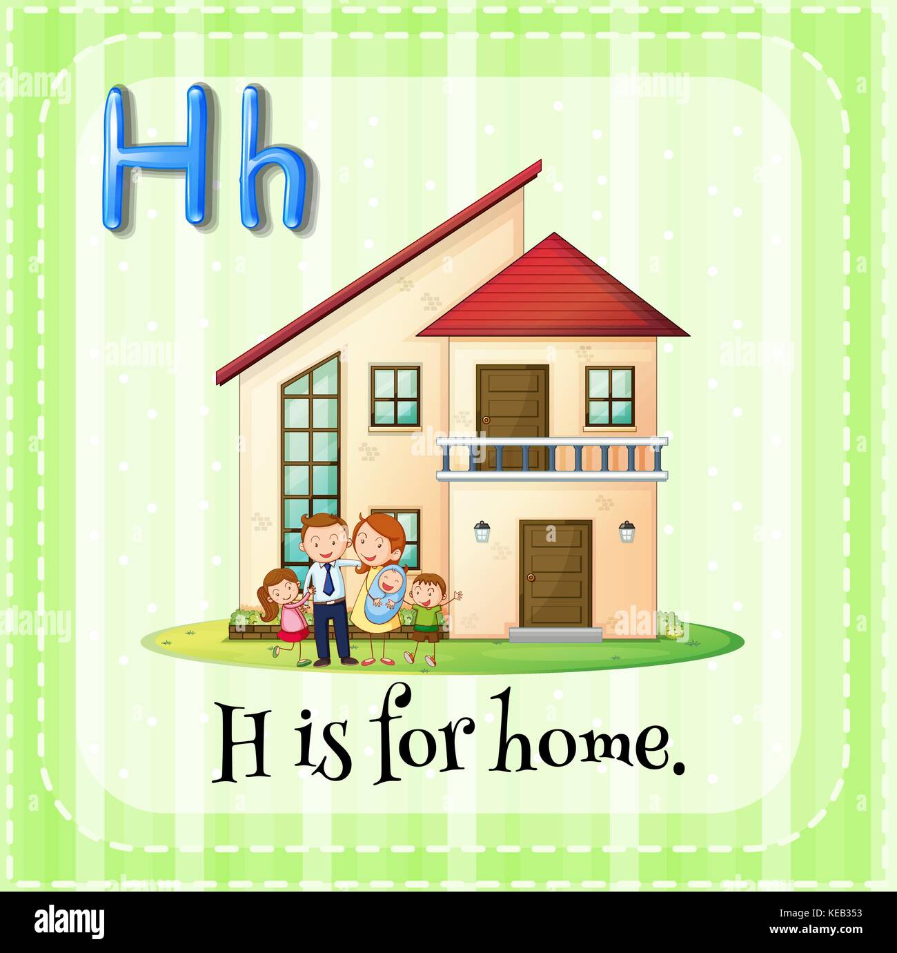 Letter H is for home Stock Vector Image & Art - Alamy