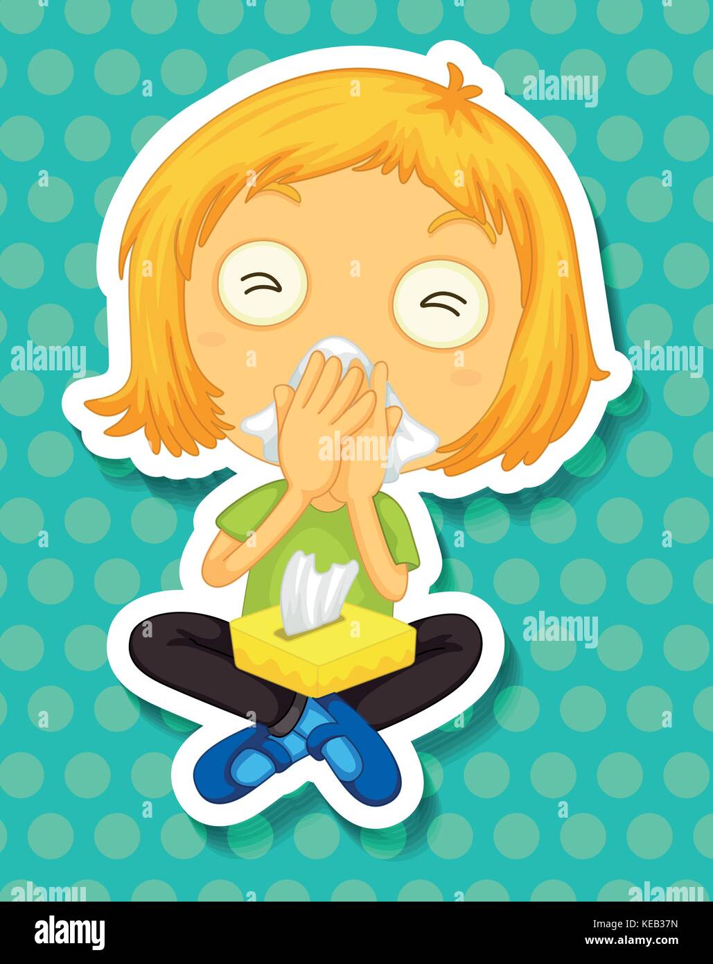 Covering the nose Stock Vector Images - Alamy