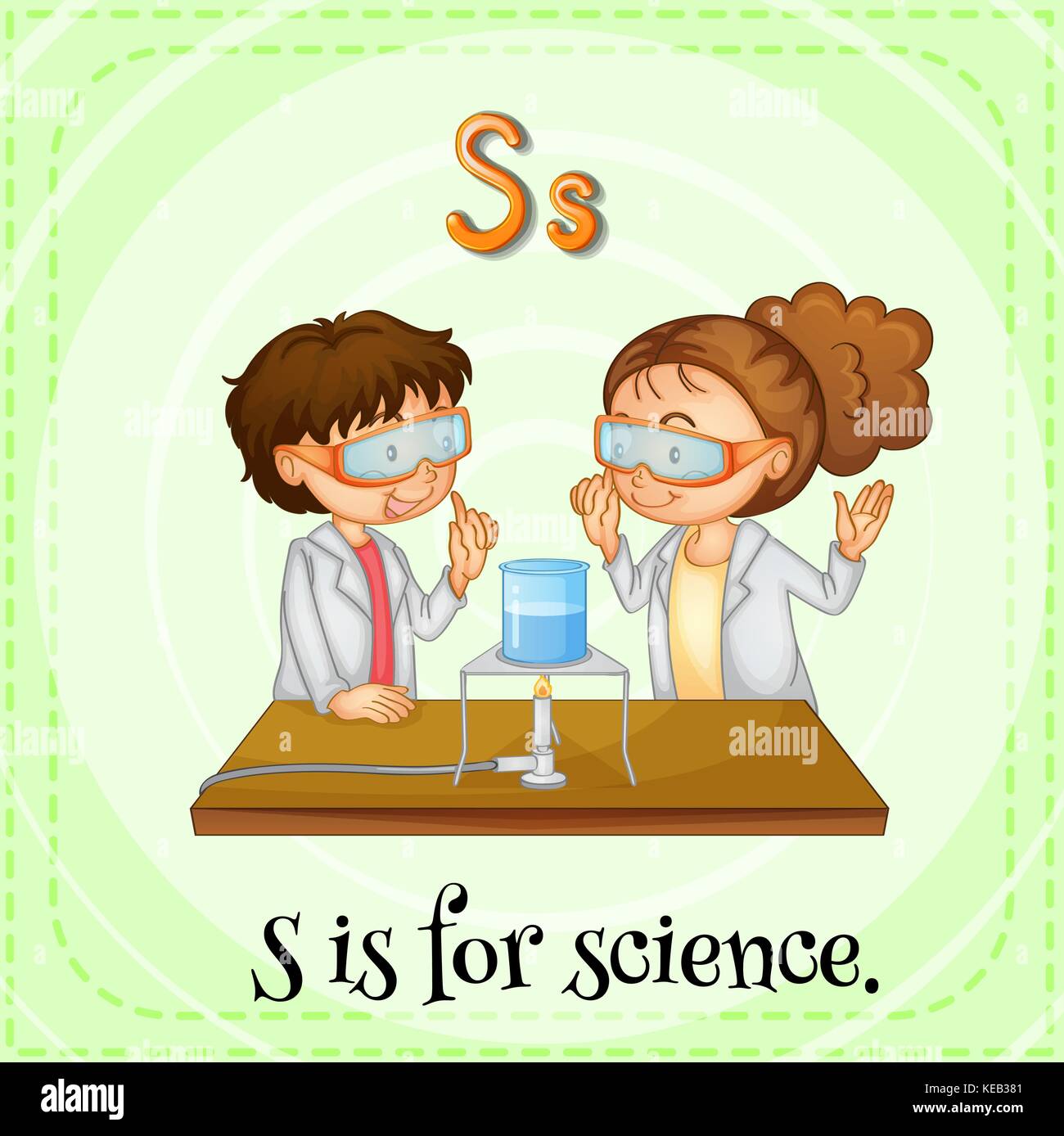 Flashcard letter S is for science Stock Vector Image & Art - Alamy