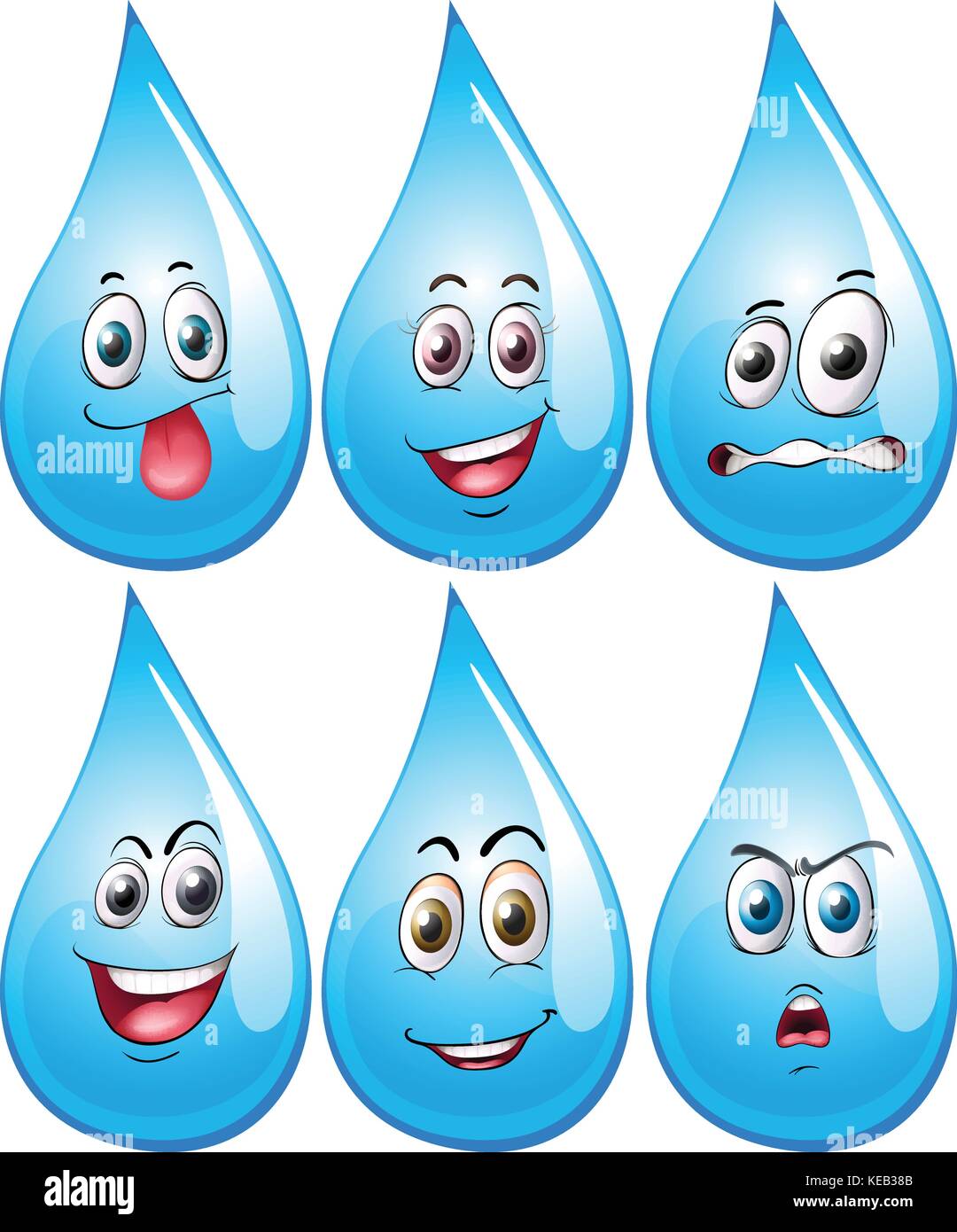 Water Drop Face Logo
