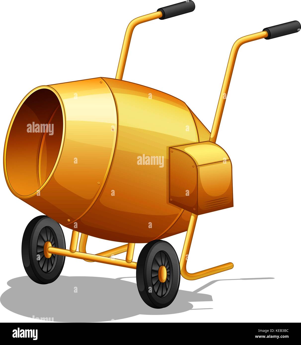 Closeup plain design of cement mixer Stock Vector Image & Art - Alamy