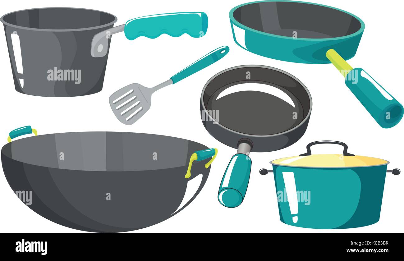 Different kind of kitchen equipments Stock Vector Image & Art - Alamy