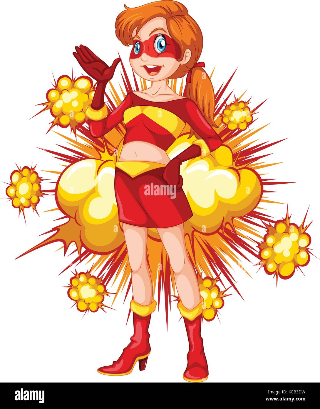 Fire Superhero Girl