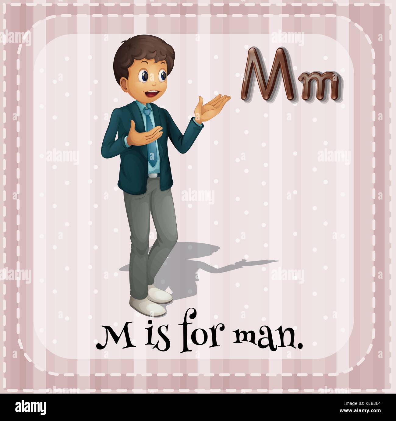 Letter M is for man Stock Vector Image & Art - Alamy