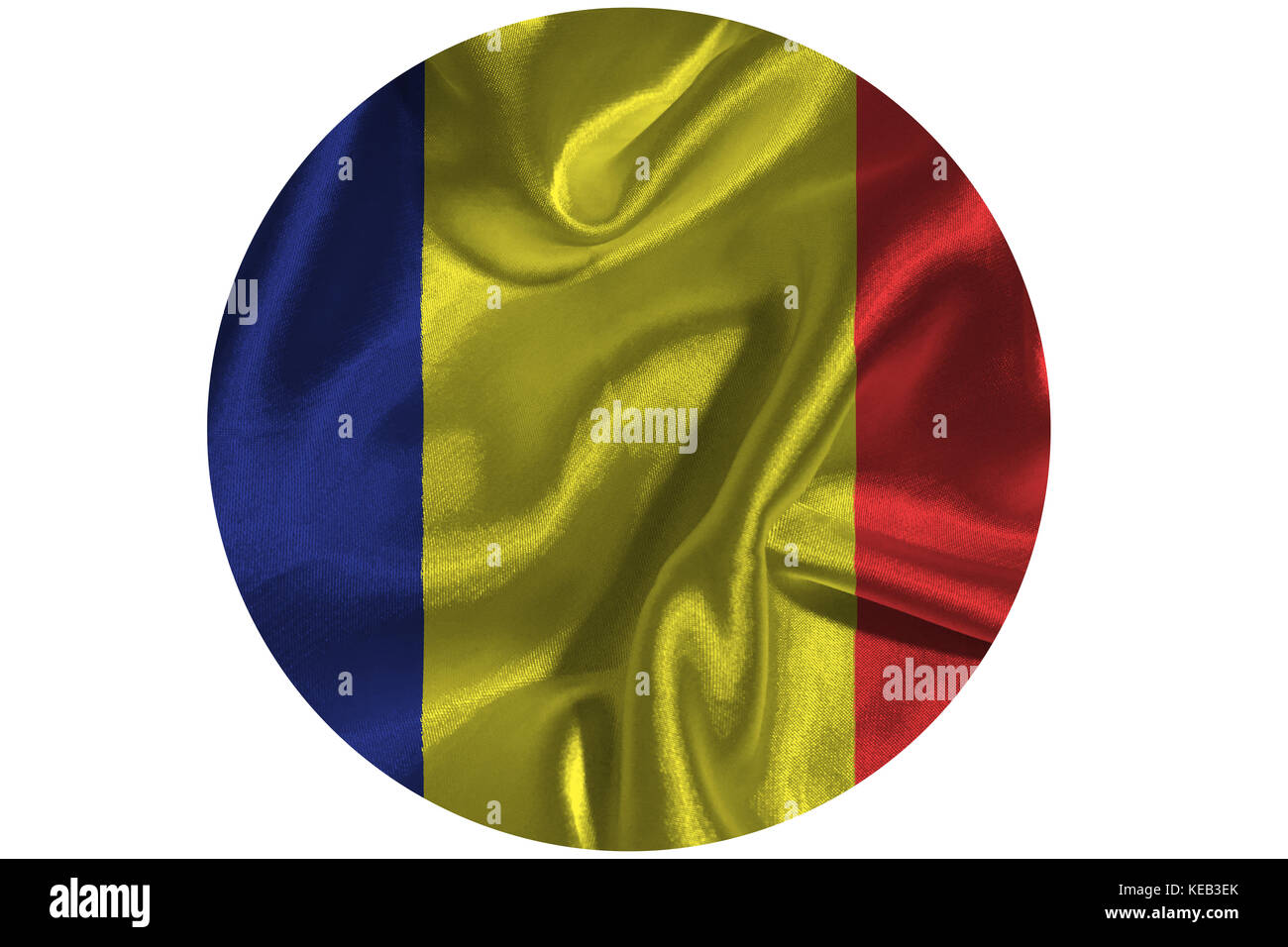 Chad national flag 3D illustration symbol Stock Photo - Alamy