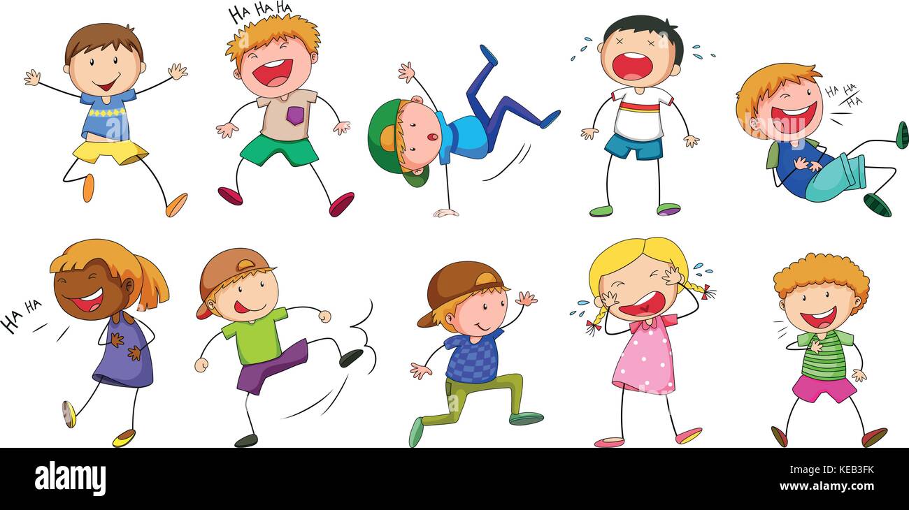 Girls emotions Stock Vector Images - Alamy